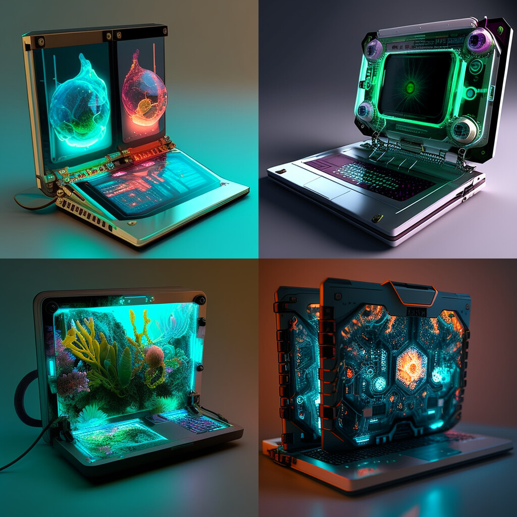 ArtStation - Futuristic laptop