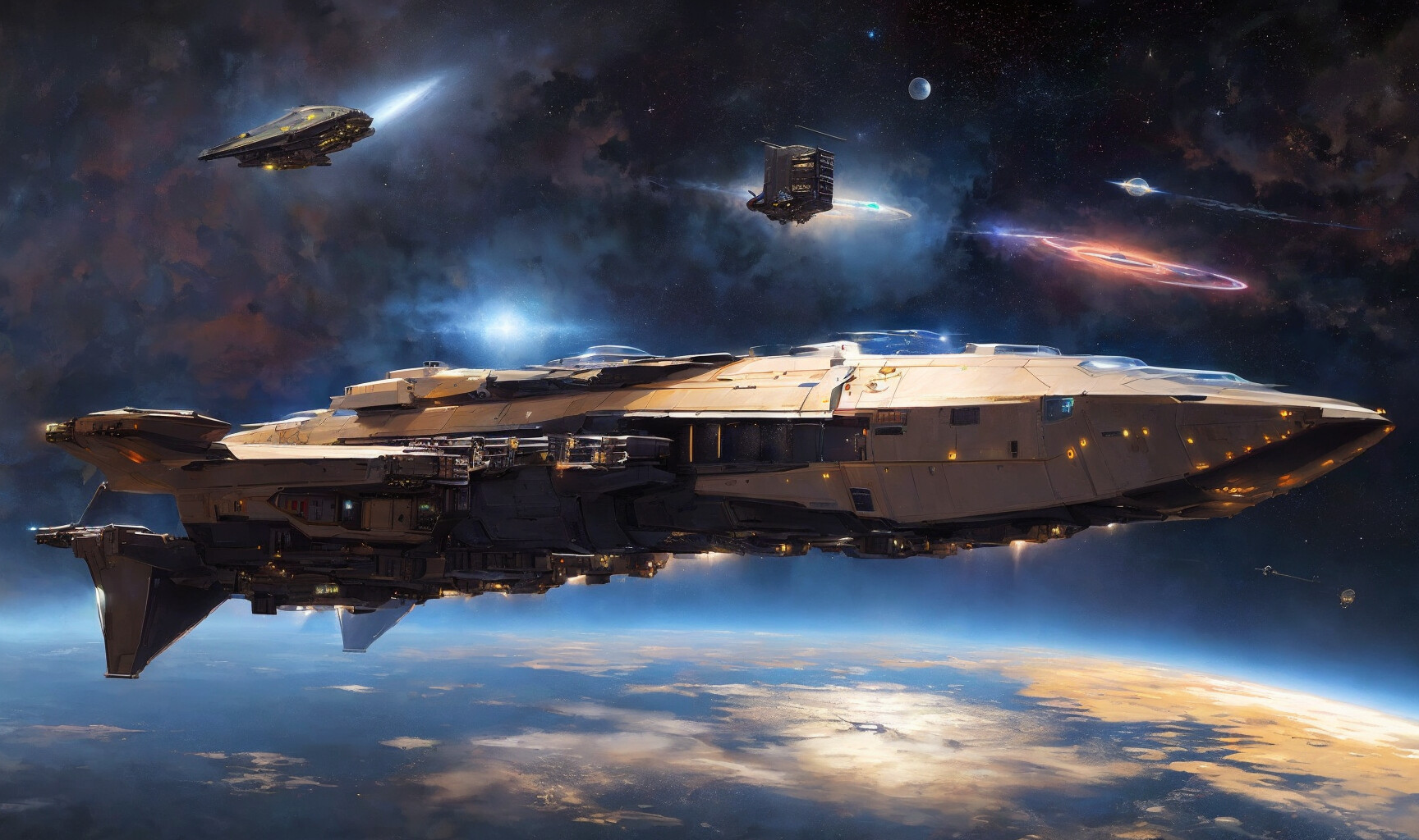 ArtStation - Sci-fi spaceship Shot Concepts