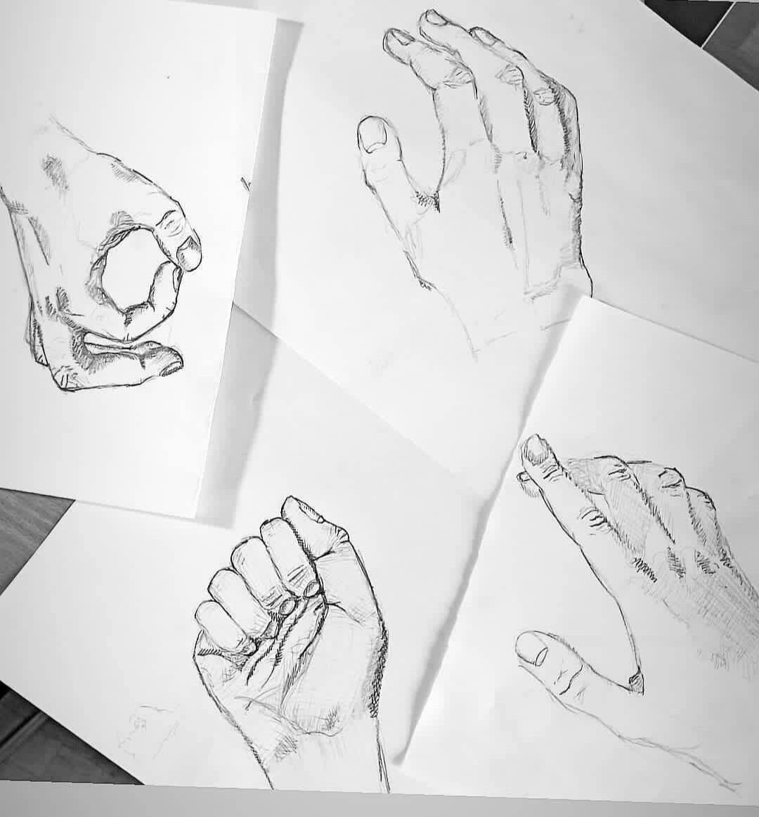 ArtStation - Hand palm study