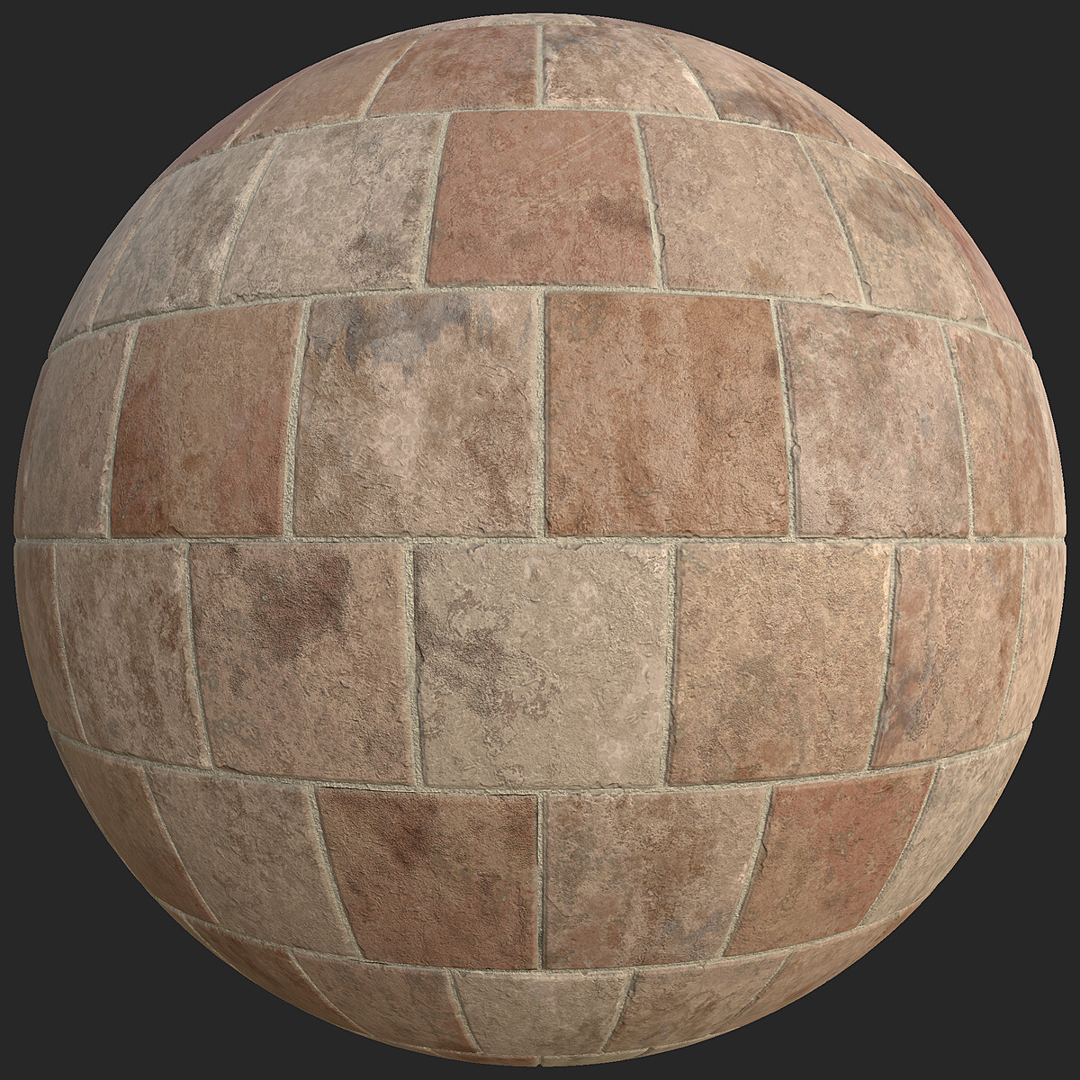 TextureCan - Orange Terracotta Floor Tiles (FREE PBR Texture)
