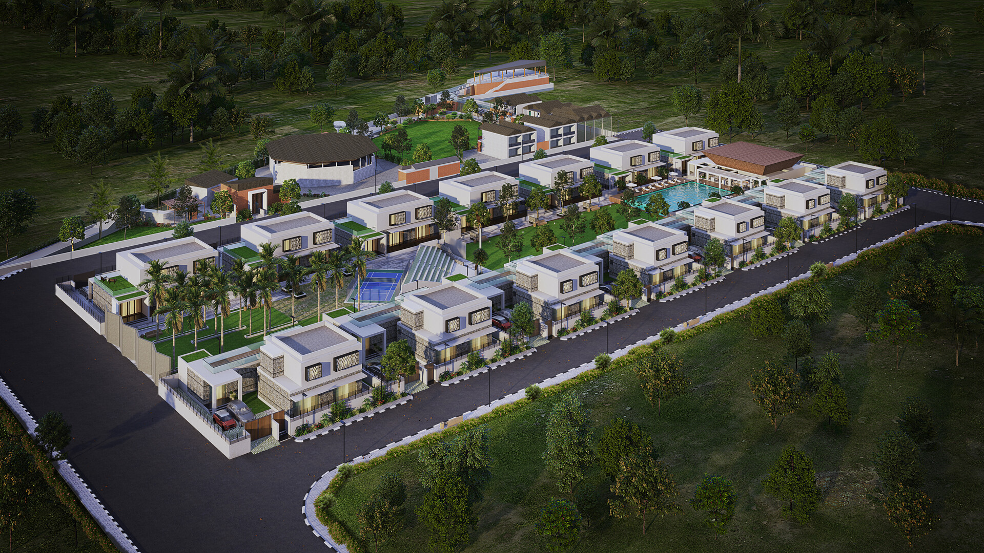 ArtStation - Gated Community Villas