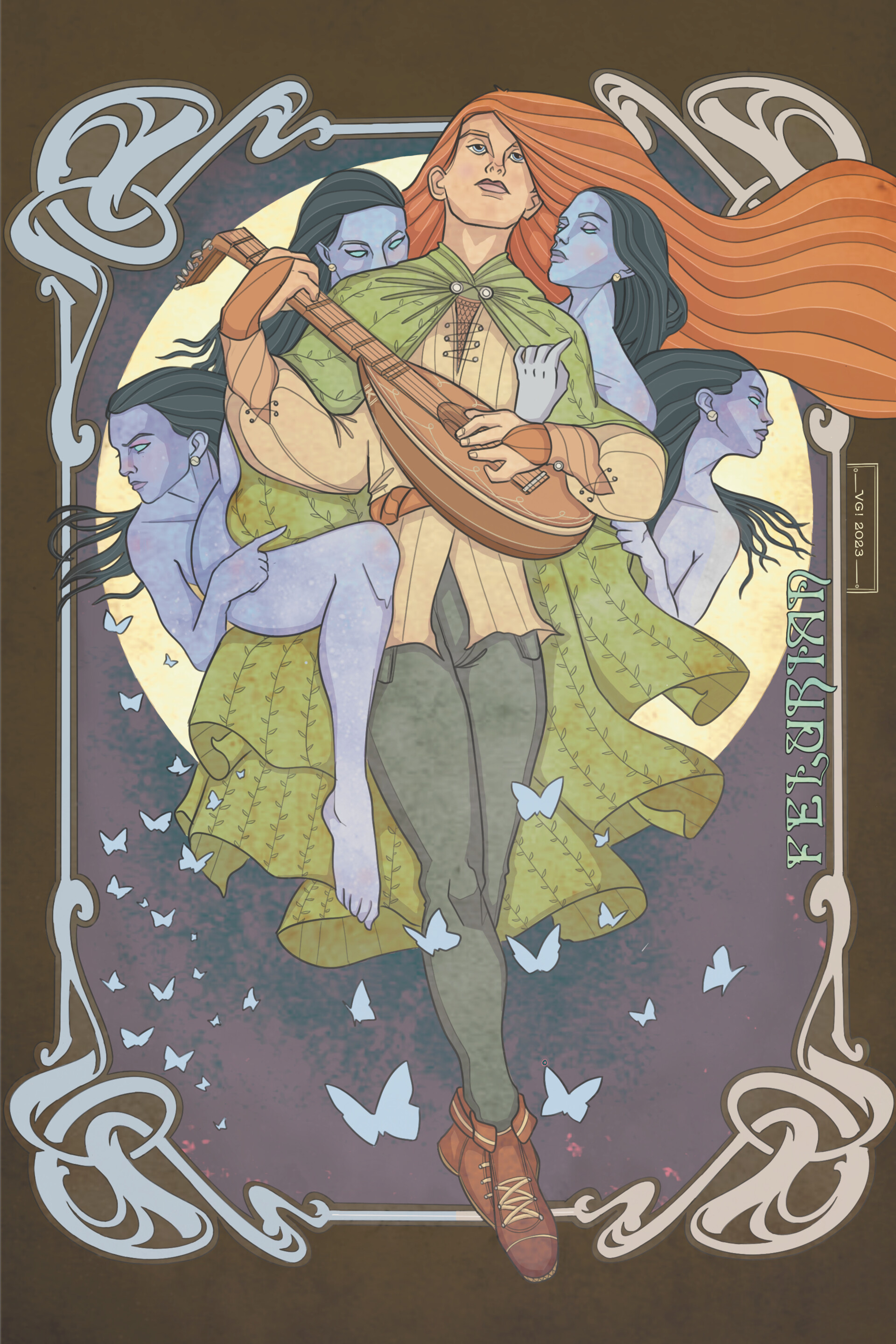 ArtStation - 🌙"Felurian y Kvothe"