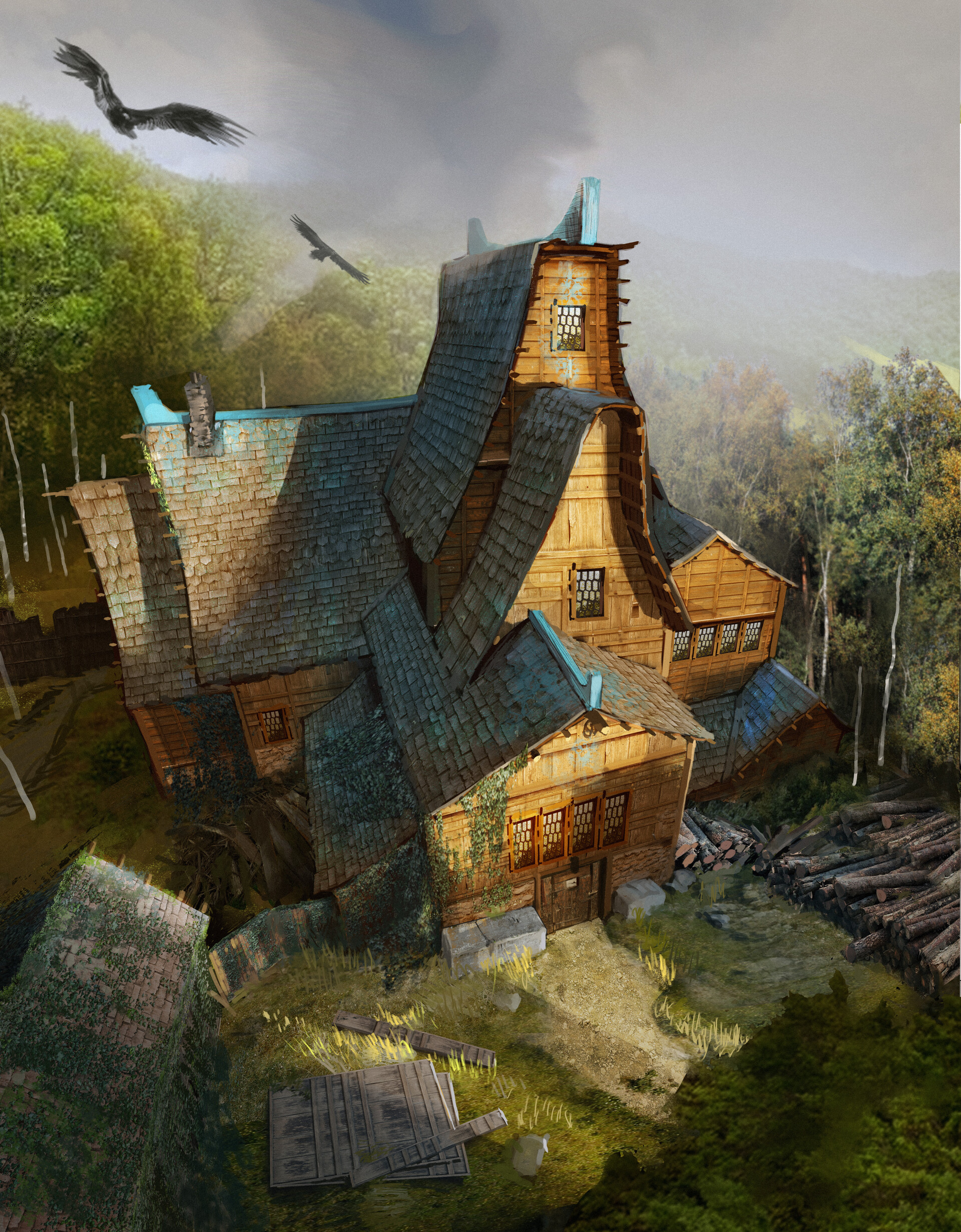 ArtStation - Oak abode