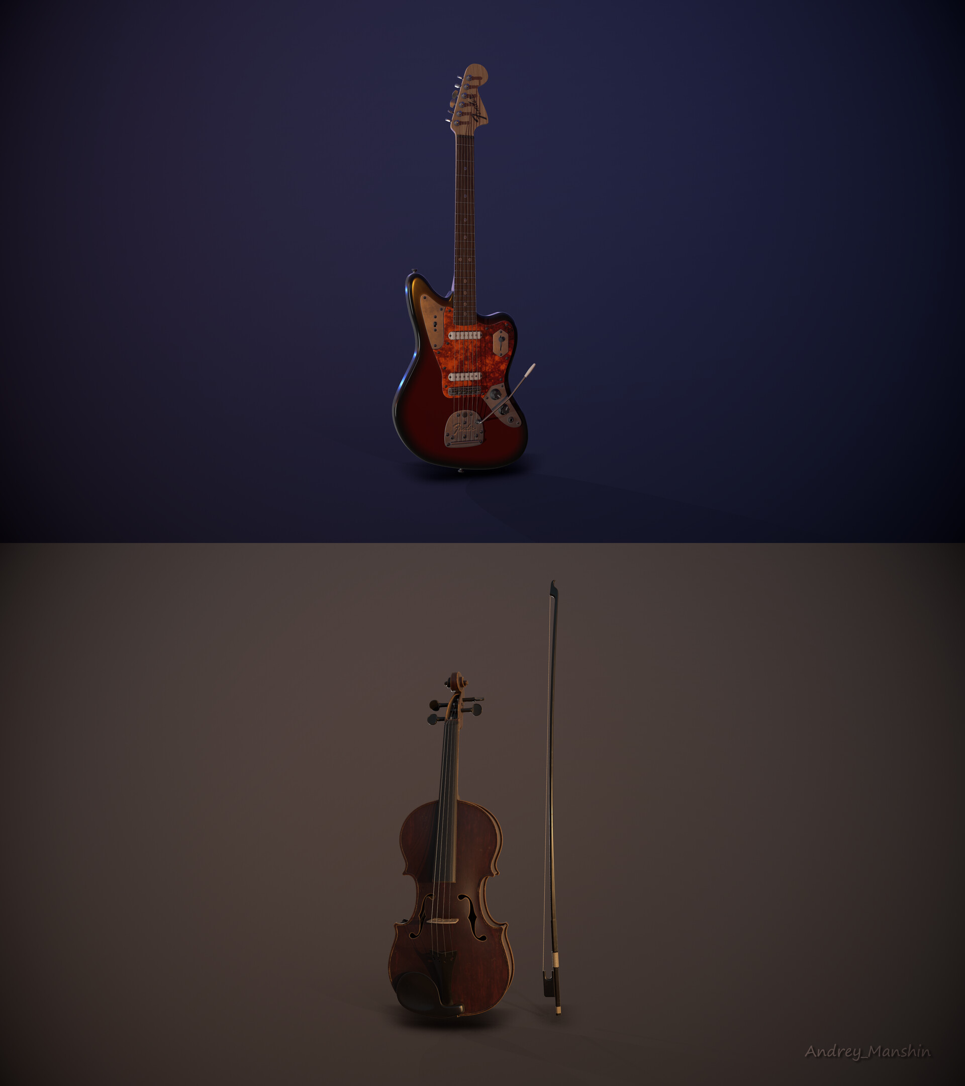 ArtStation - Guitar/Violin