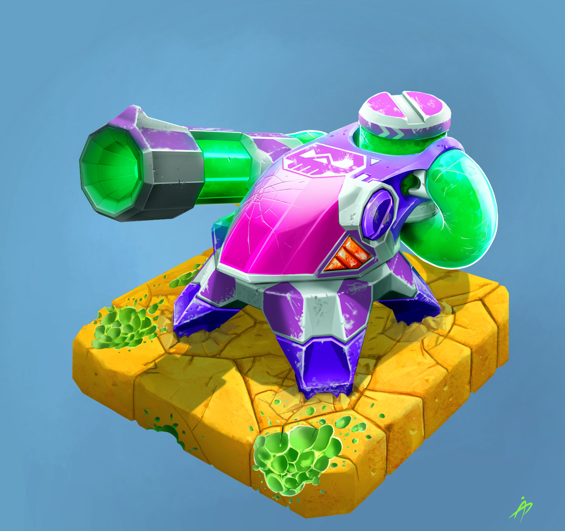 ArtStation - Green Plasma Turret