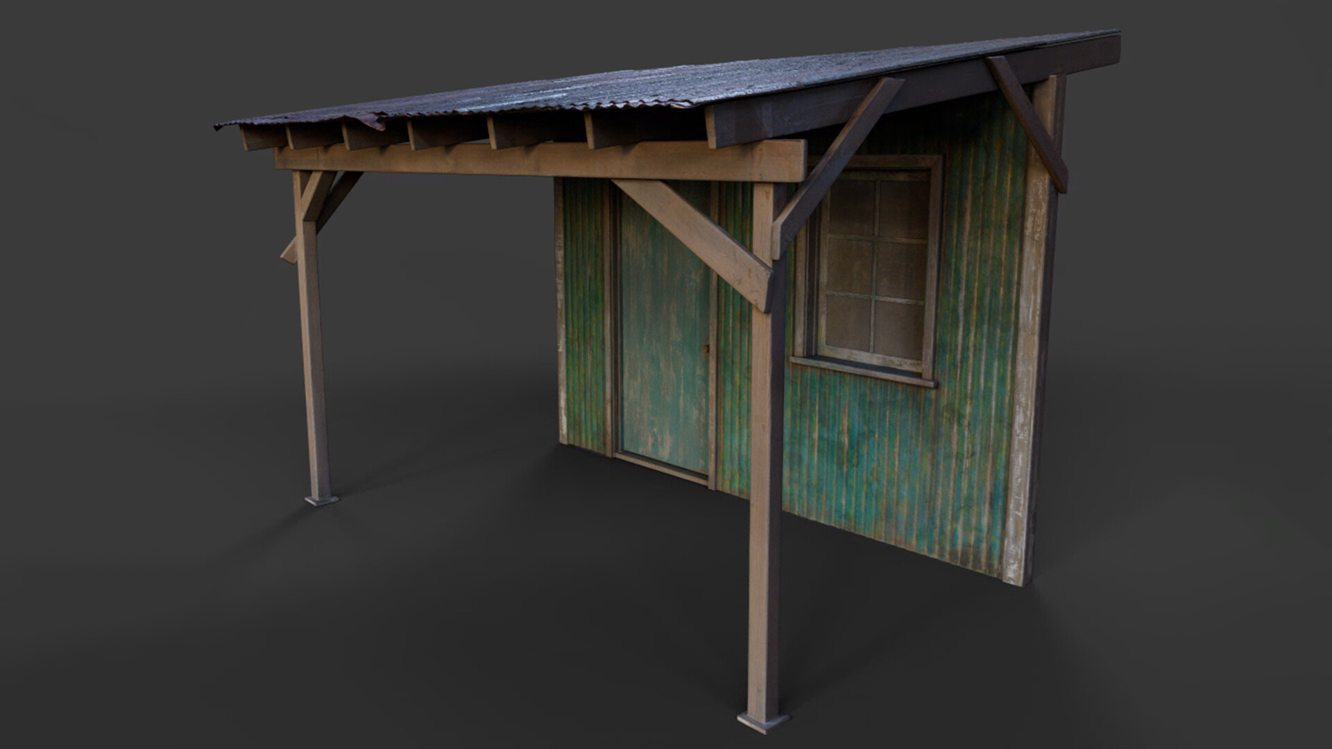 ArtStation - Shack Facade - Muppets Mayhem