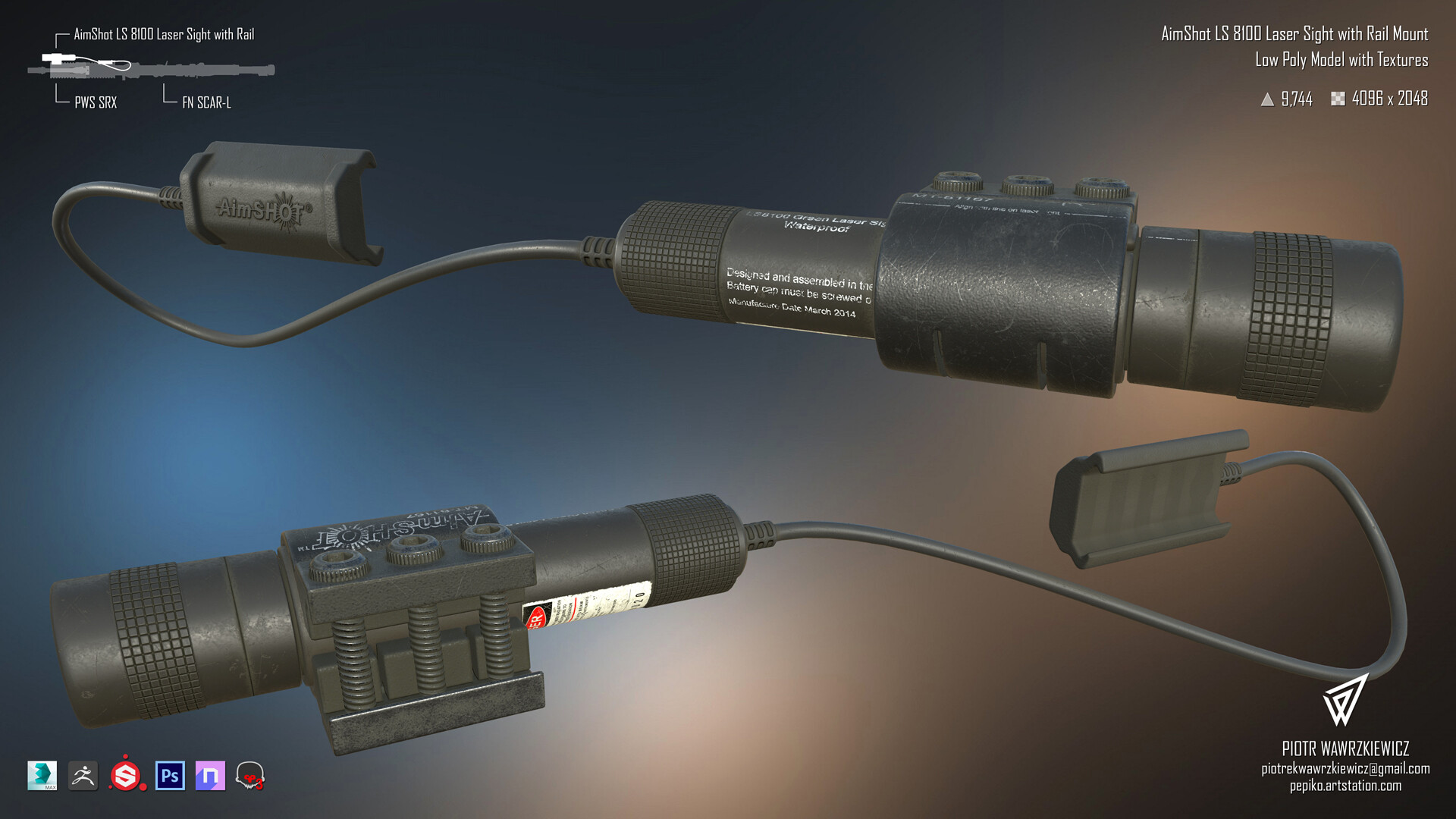 Piotr Wawrzkiewicz - AimShot LS 8100 Laser Sight with Rail Mount