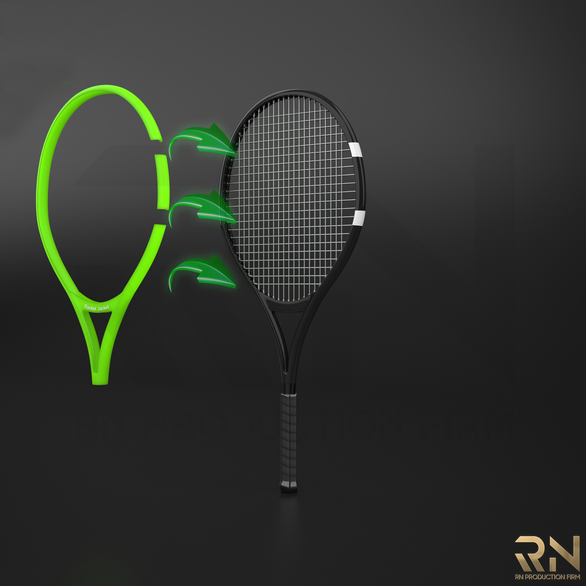 ArtStation - 3D "Racket Cover" Project