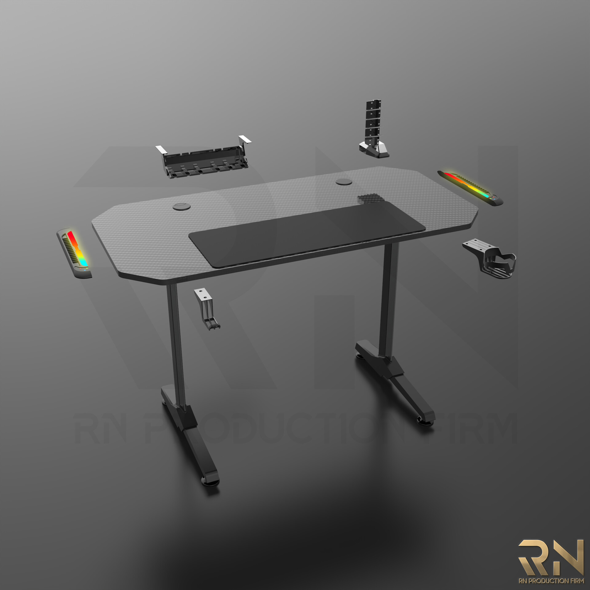 ArtStation - 3D "PC & Gaming Table" Project