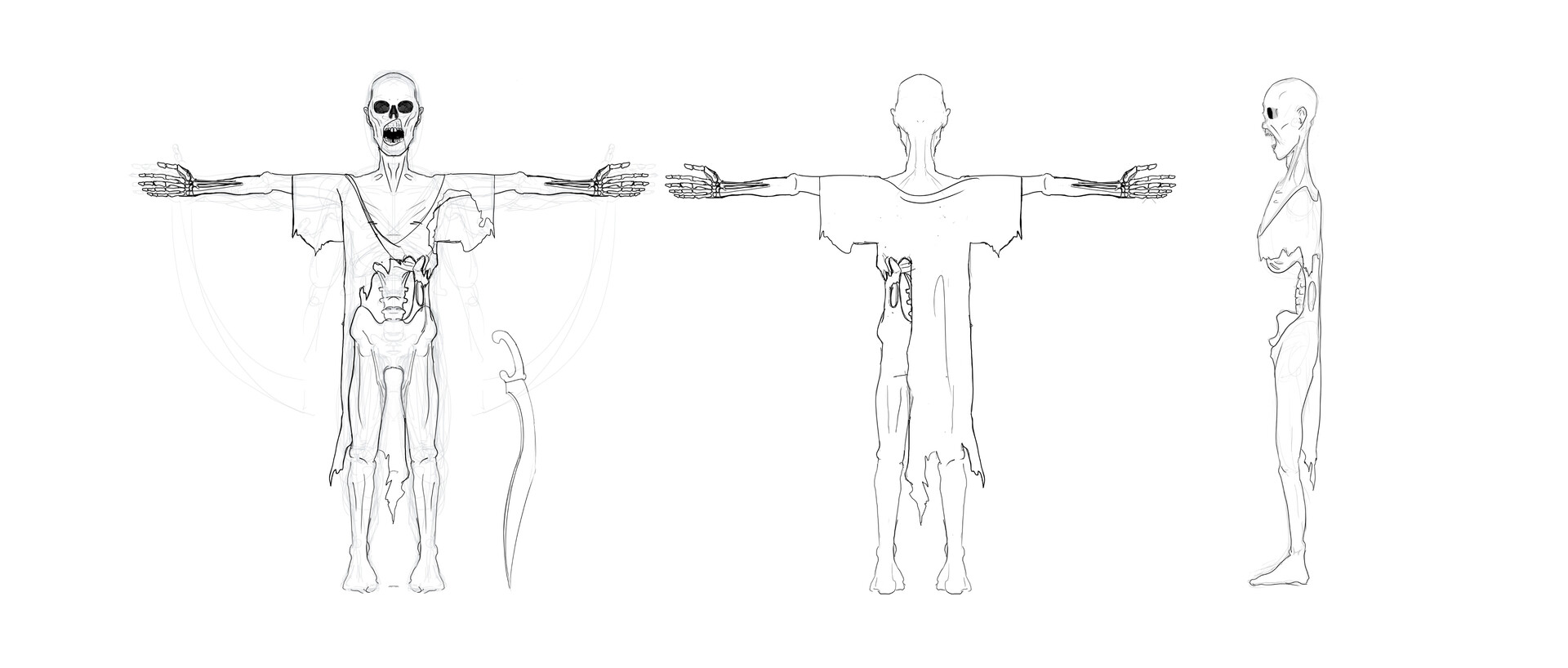 Mikael Bernau - Sketches and Concepts for a Game Project at Uni