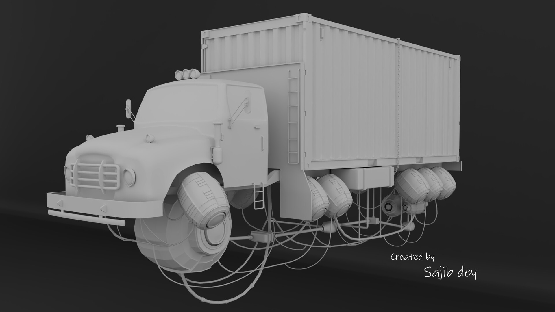 ArtStation - 3D Cargo Truck