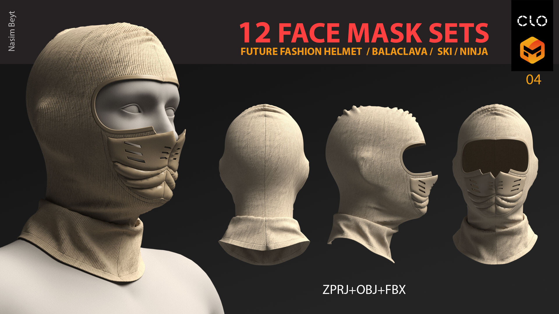 Nasim Beyt - 12 FACE MASK PACK (VOL.01)Helmet/ Balaclava/ Ski/ Ninja ...