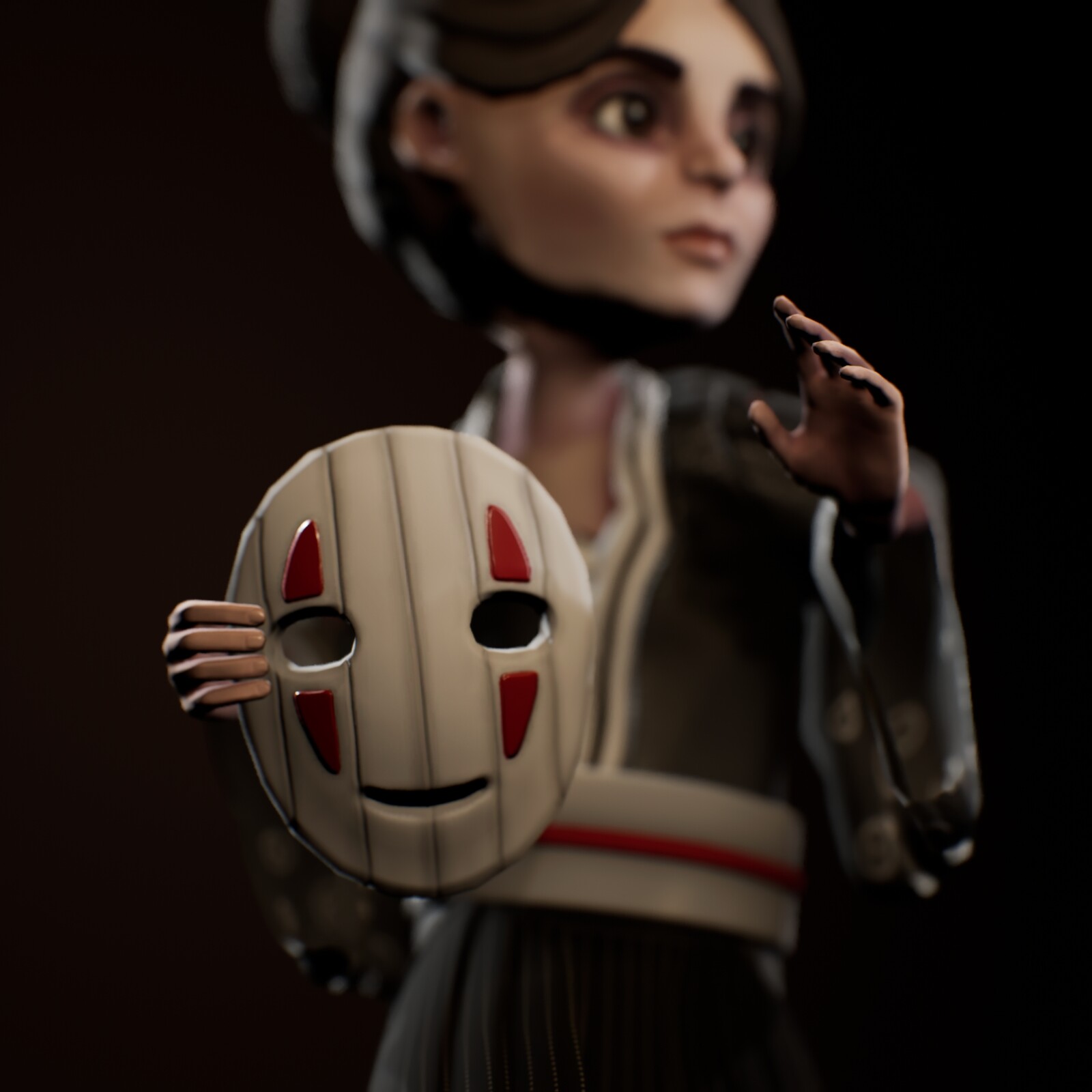 Jana Zwillsperger - Studio Ghibli Spirited Away No-Face Fanart (Game ...