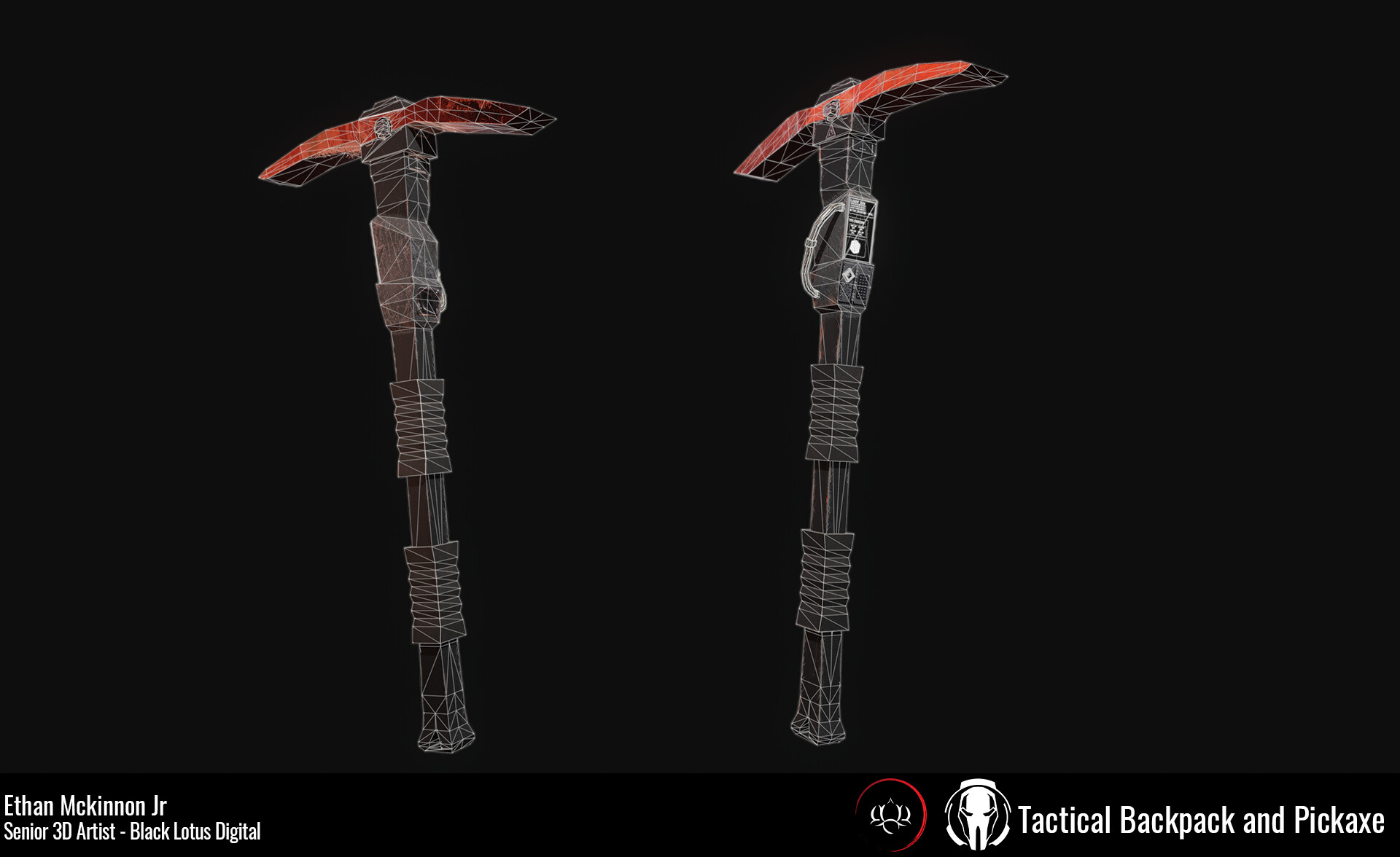 Ethan Mckinnon Jr - Tactical Backpack and Pickaxe - Insula Bounty Royale