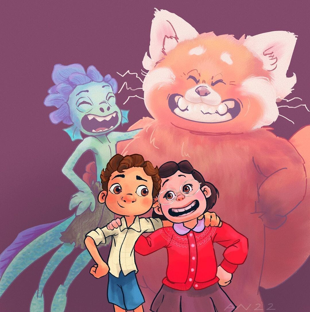 ArtStation - Turning Red was so good! I thought Mei and Luca.