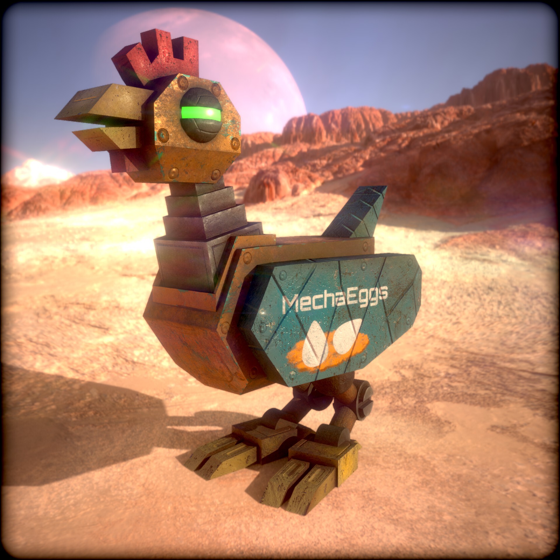 Jordan Dorsey - Mecha Chicken Texturing, concepting and modeling