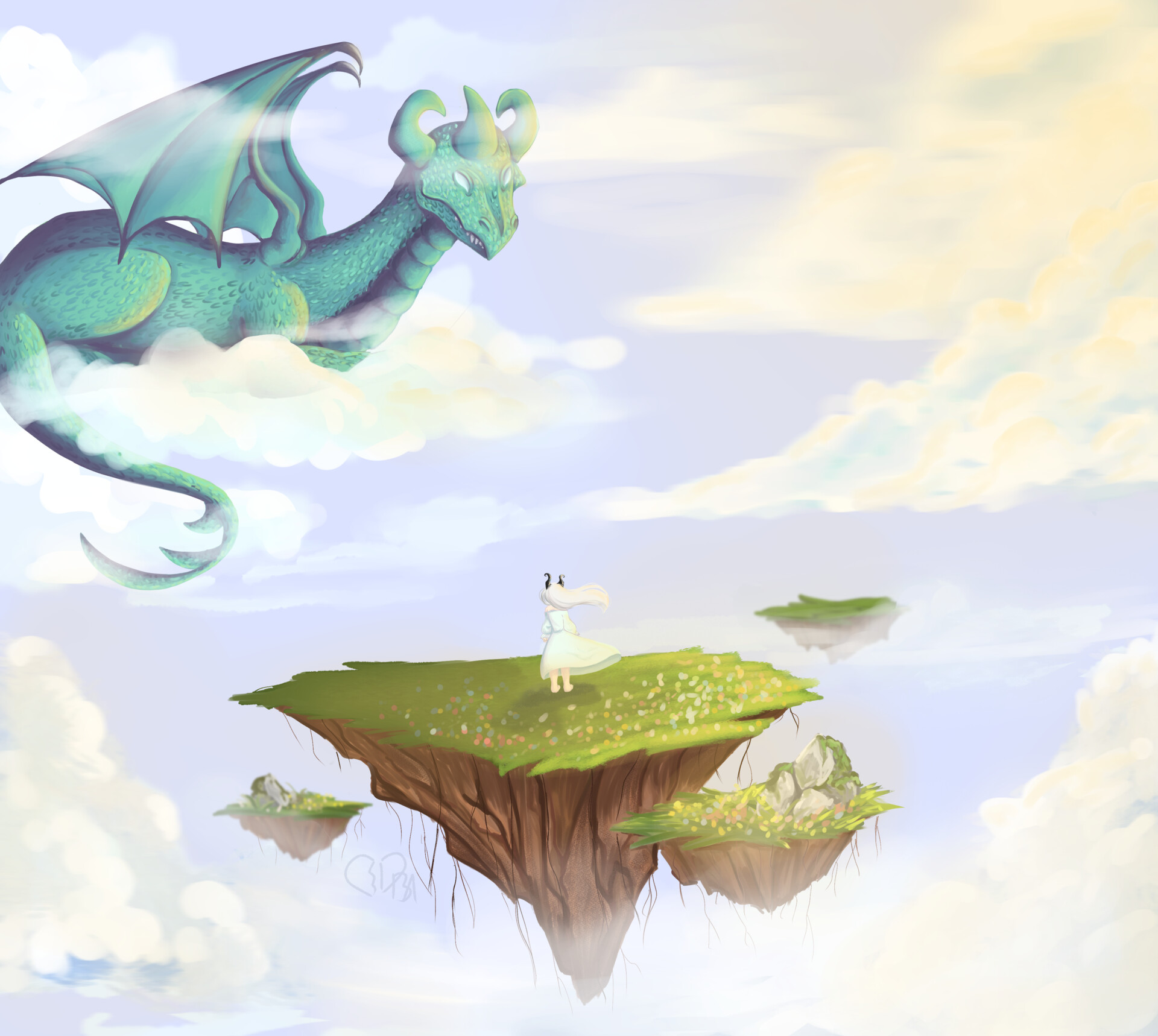 ArtStation - El Guardián de la Isla Flotante