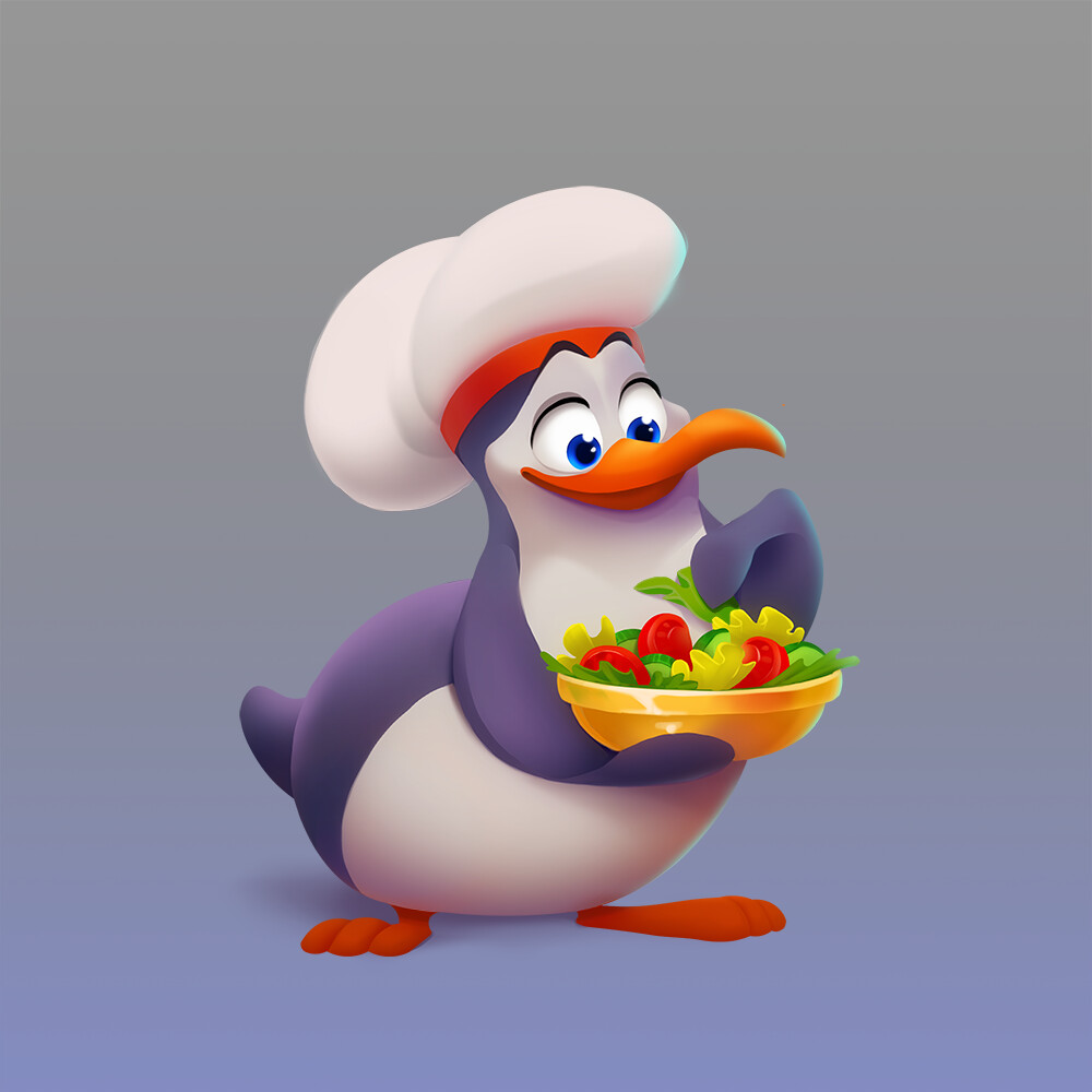 ArtStation - penguin cook