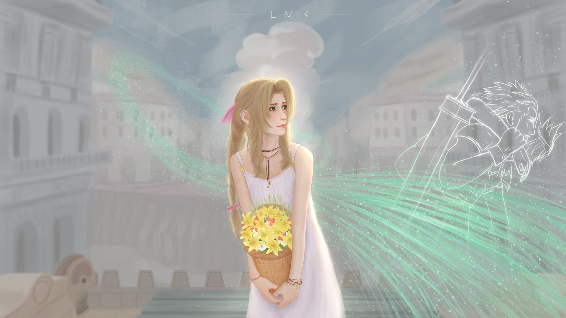 ArtStation - Aerith-Spring series- Our memories