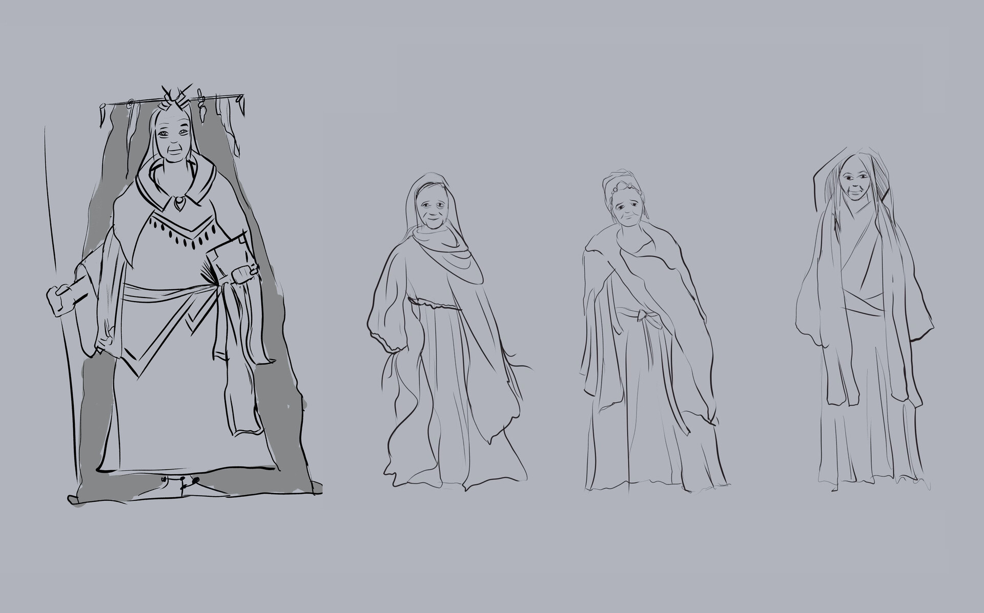 ArtStation - character design of an elder