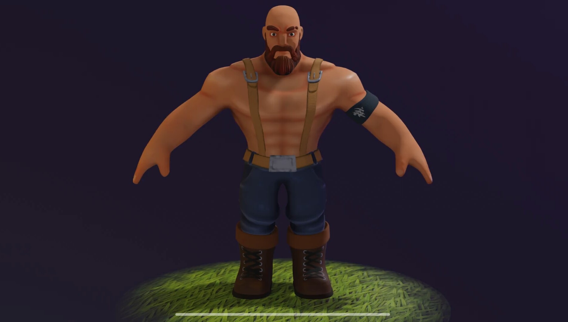 ArtStation - stylized bearded cartoon Character