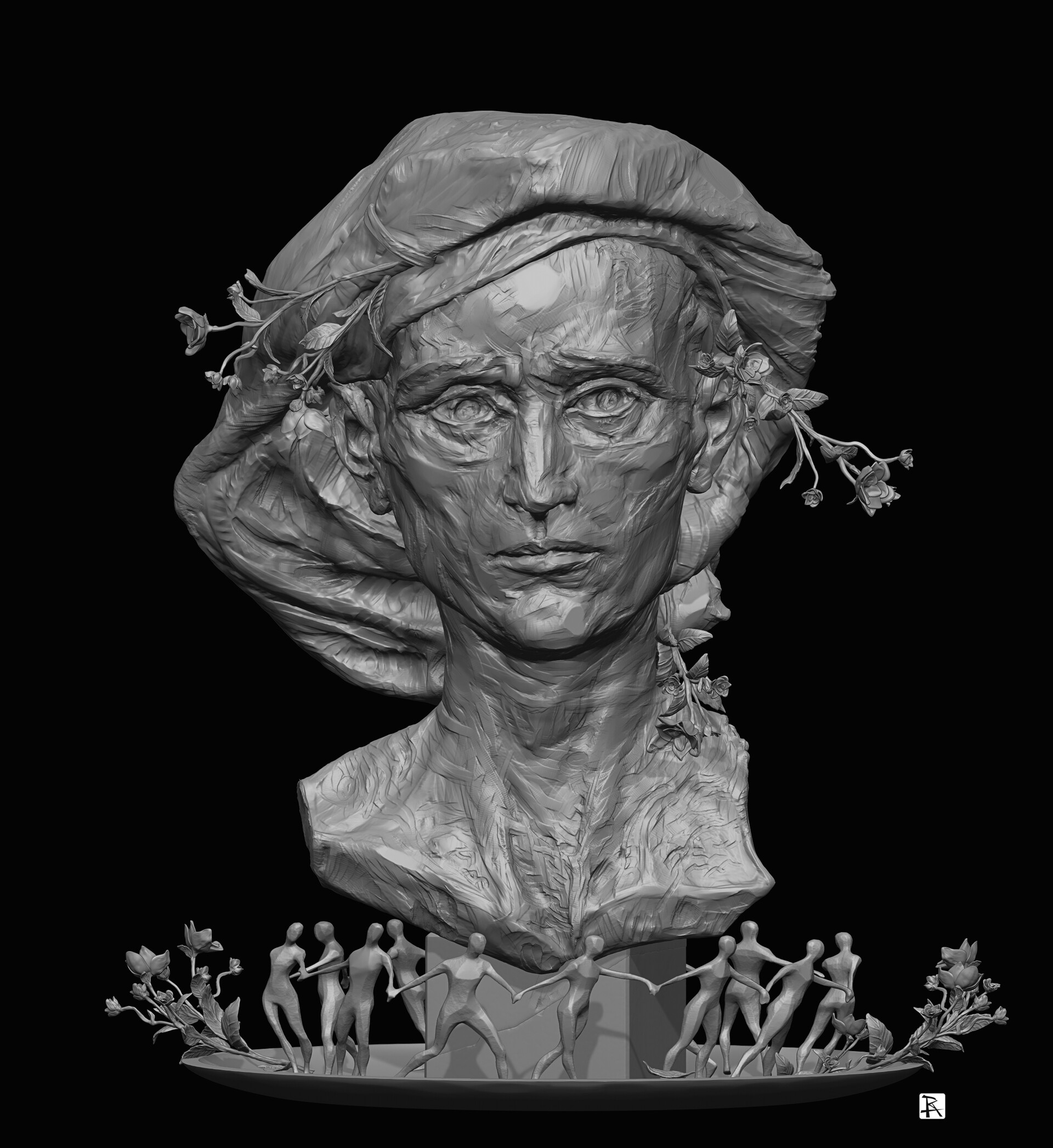 Béres Rudolf Artist - Circling in a dream 222