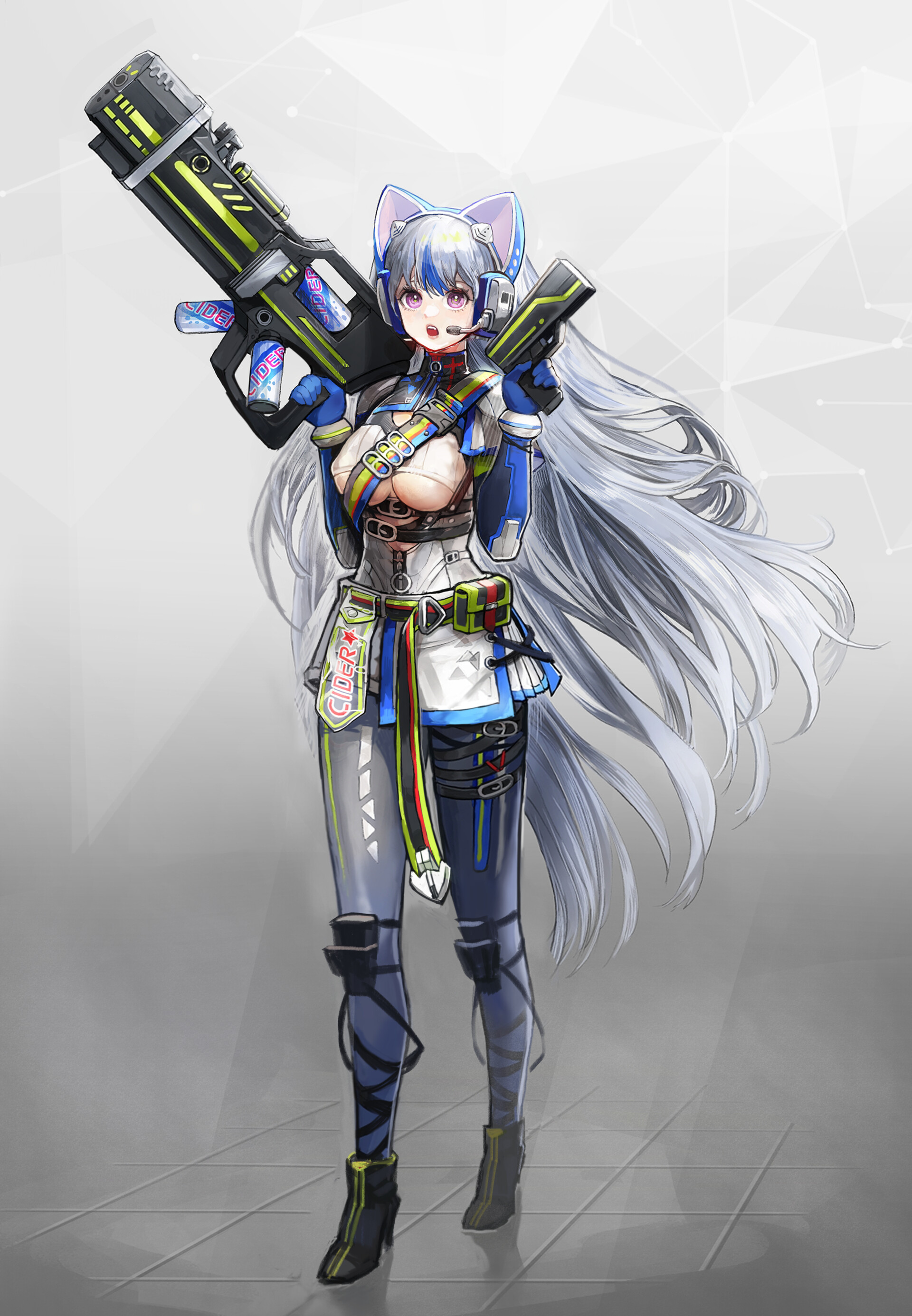 ArtStation - Cat robot girl