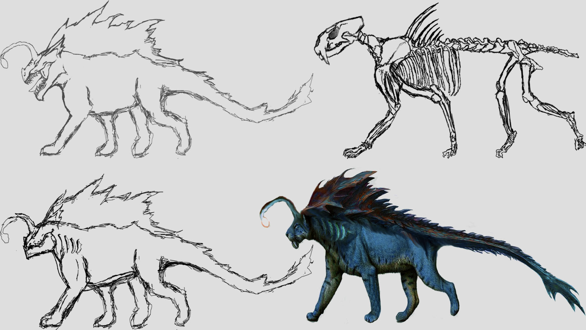 ArtStation - Deep sea creature reverse evolution Angler tooth concept ...