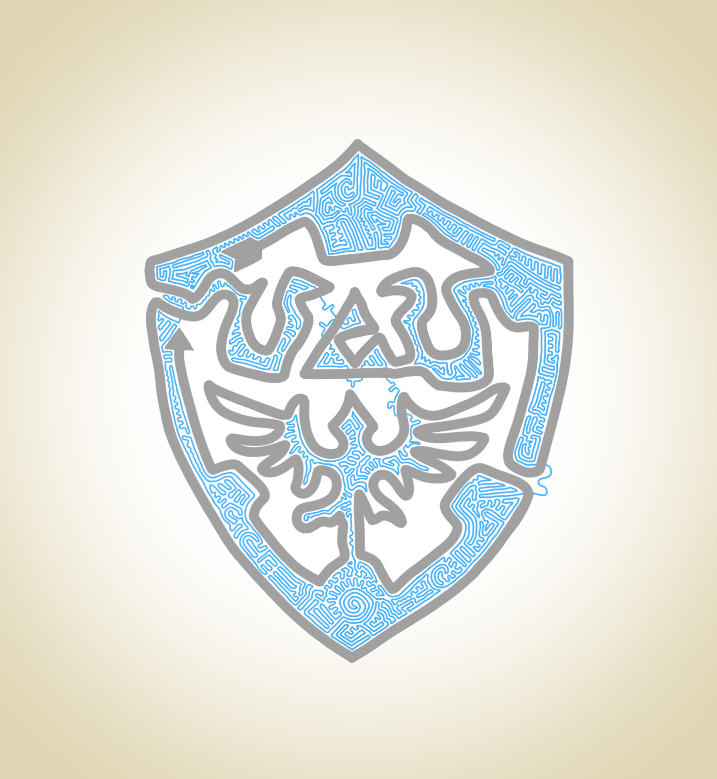 ArtStation - Two Lines, One Hylian Shield