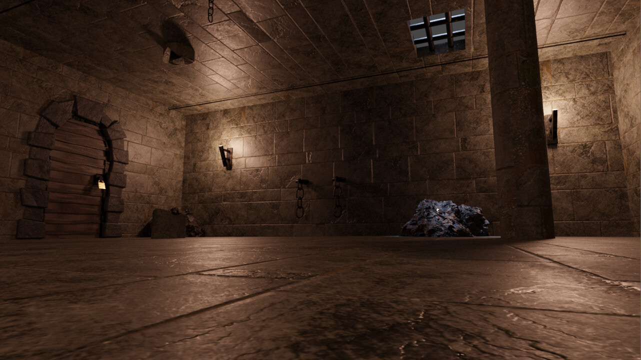 ArtStation - Dungeon Room Render