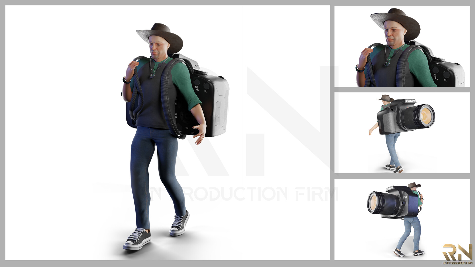 ArtStation - 3D "Man With Camera" Project