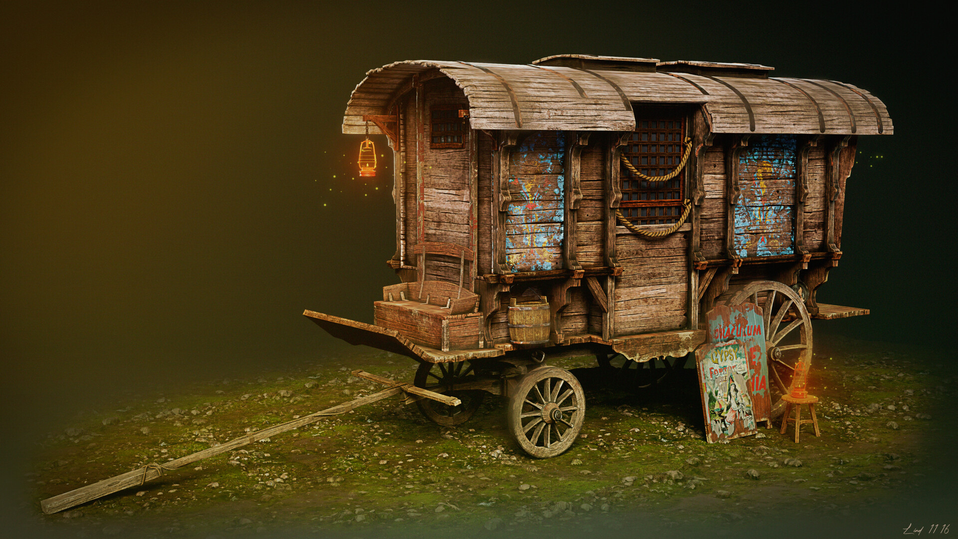 Fantasy Gypsy Wagon