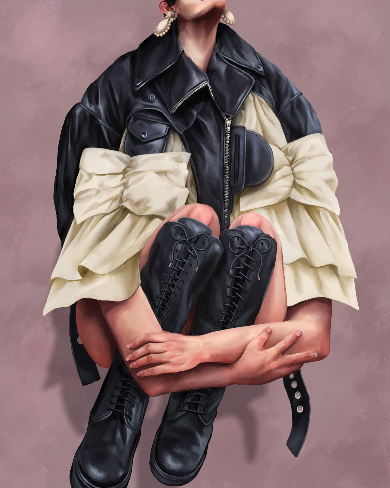 ArtStation - Simone Rocha - Fashion painted illustration