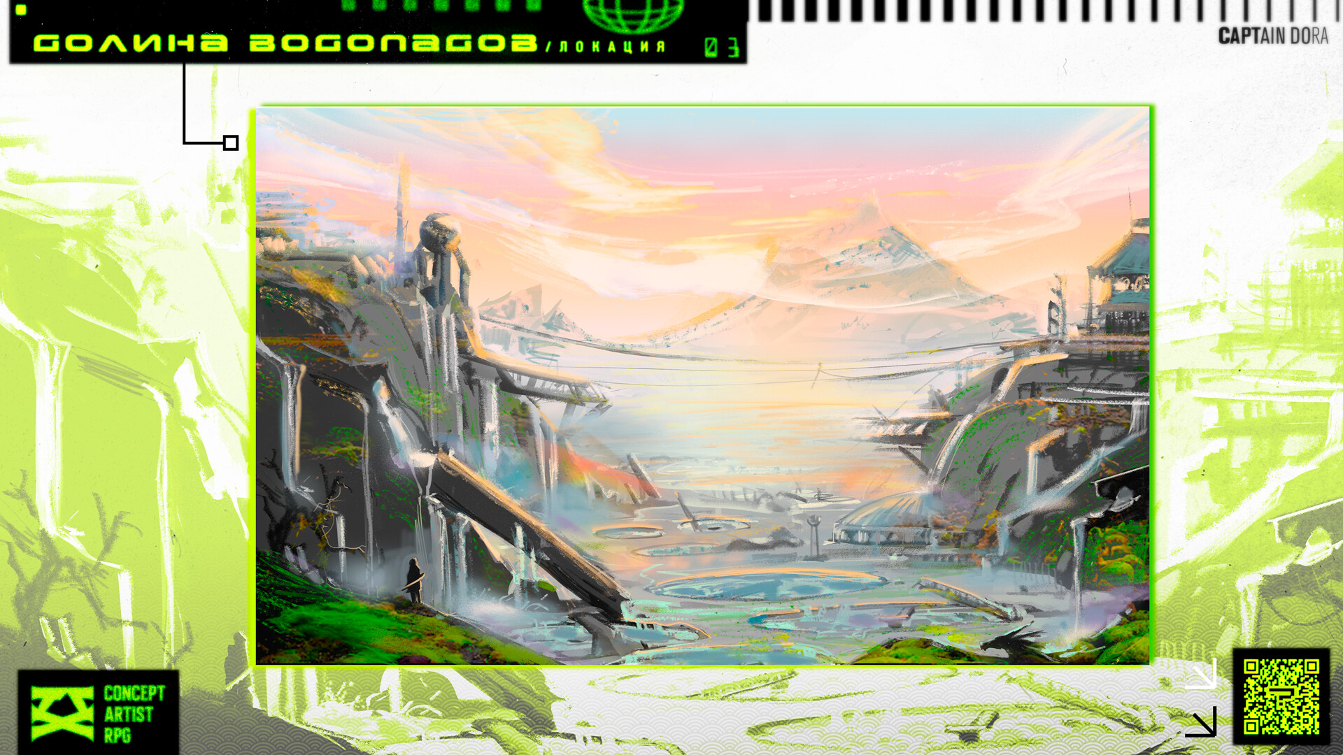 Dora Captain - The concept art project "Climbing the Mountain of Demons"