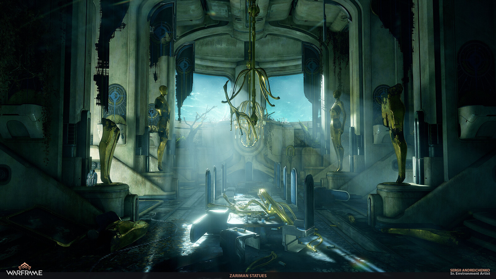 Sergey Andreychenko - Warframe - Zariman Statues