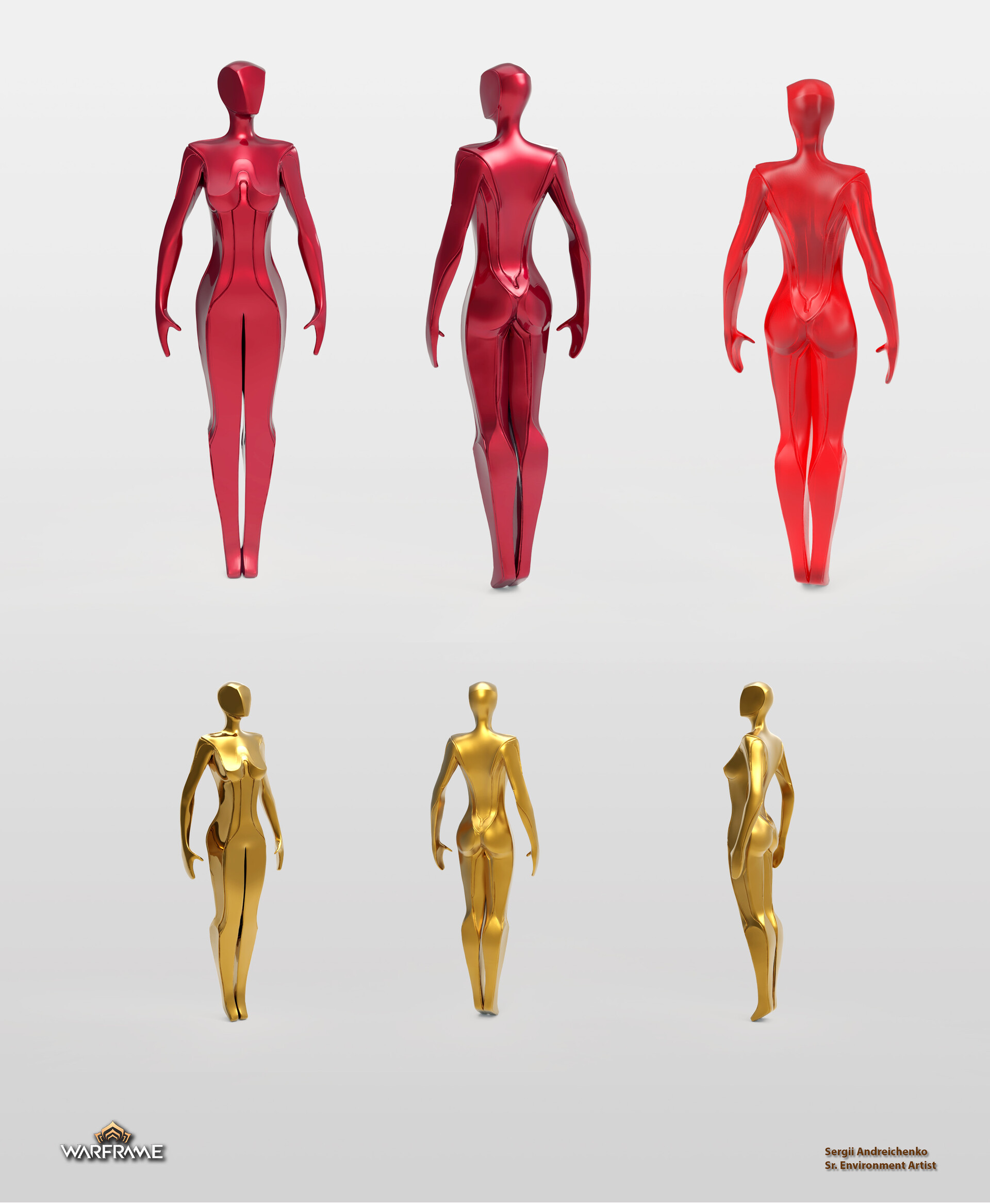 Sergey Andreychenko - Warframe - Zariman Statues
