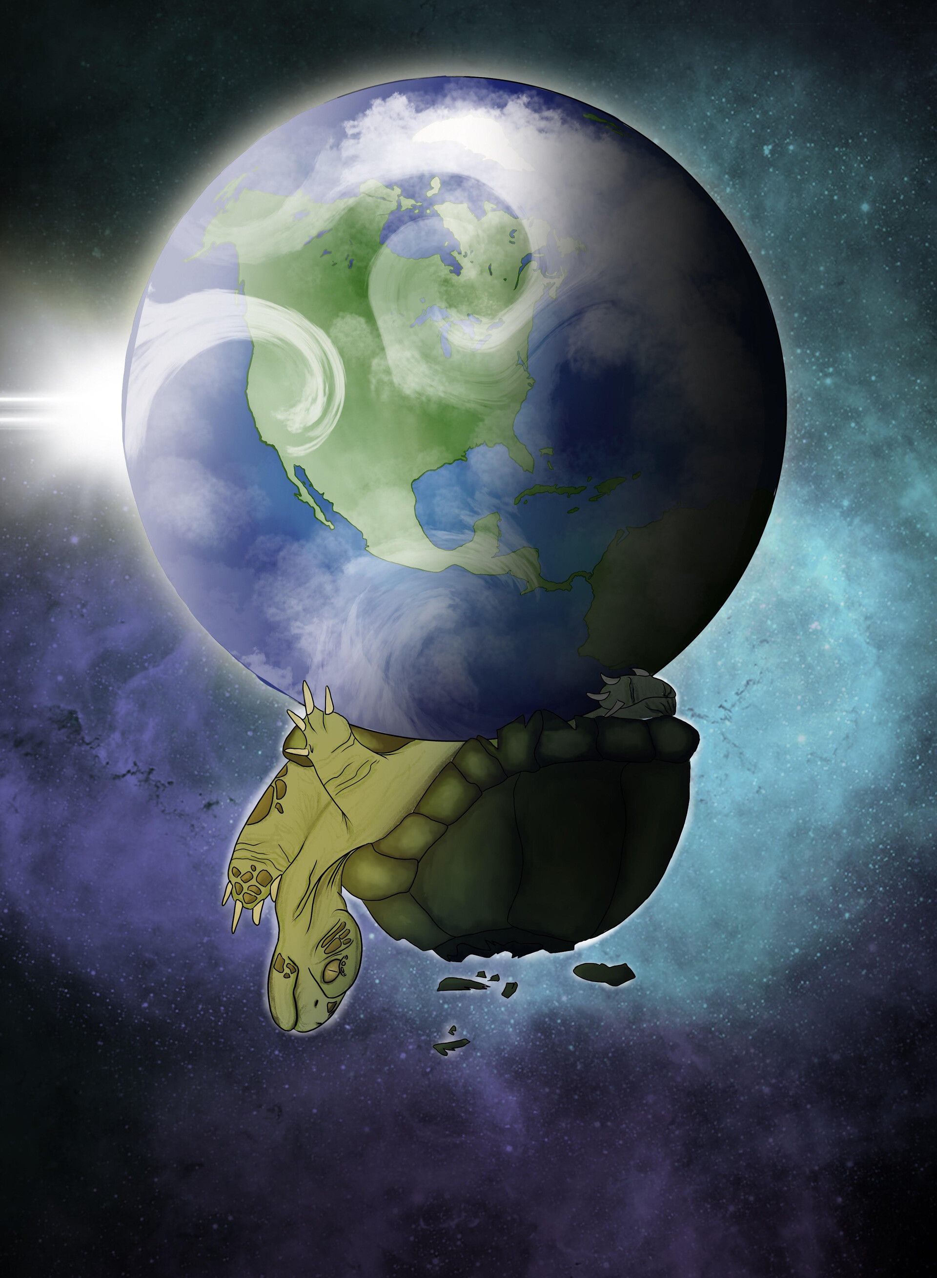 ArtStation - Turtle and earth