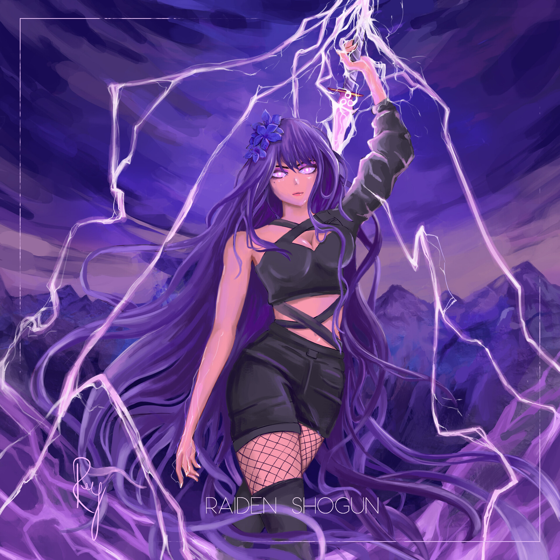 ArtStation - Raiden (Genshin Impact), 2022