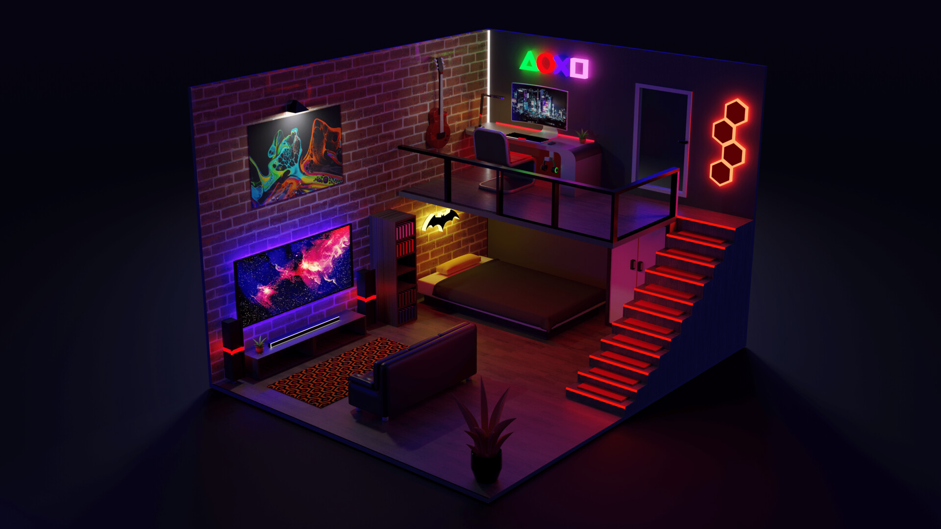 ArtStation - Room Diorama