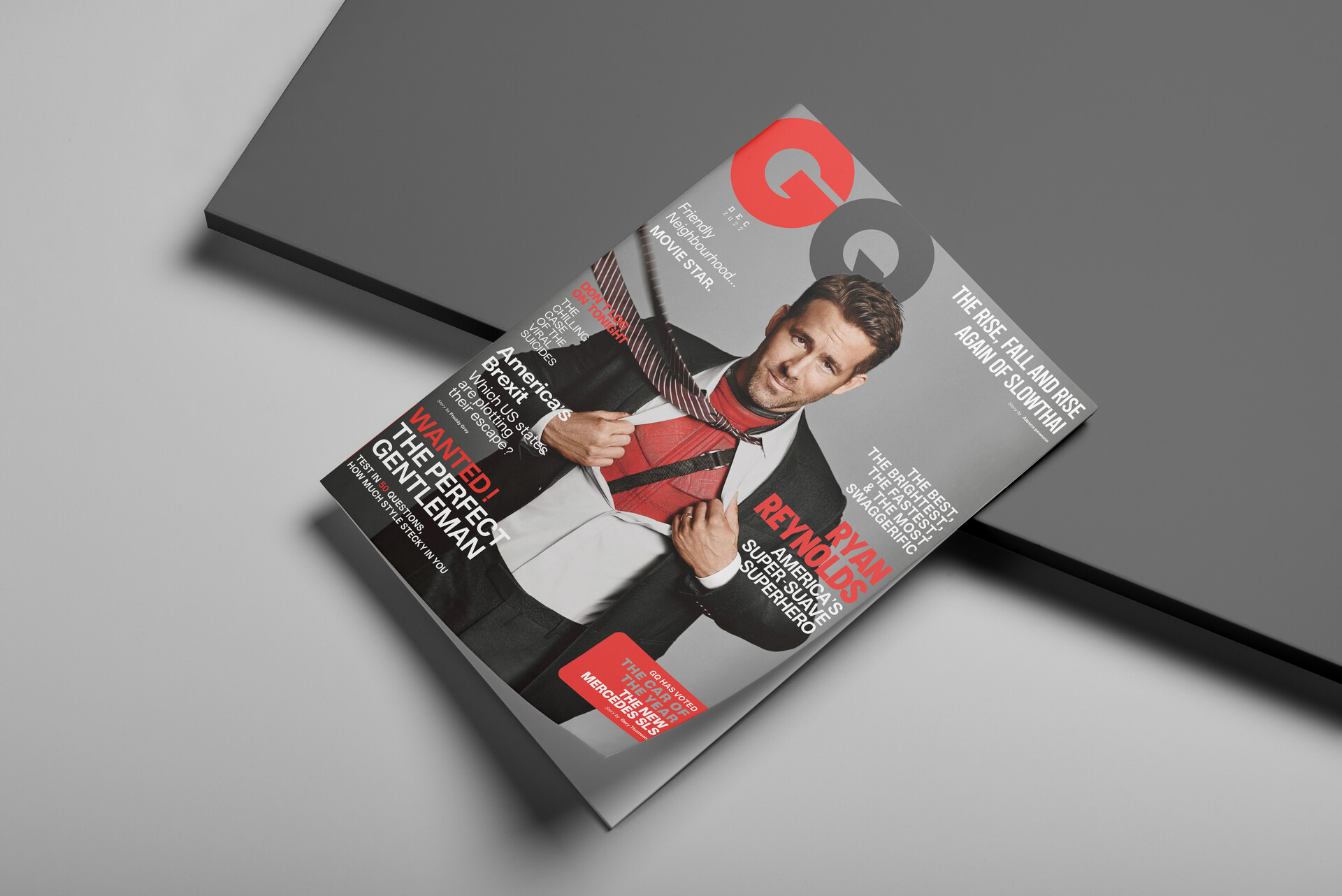 ArtStation - Magazine Cover Design [ Ryan Reynolds ]