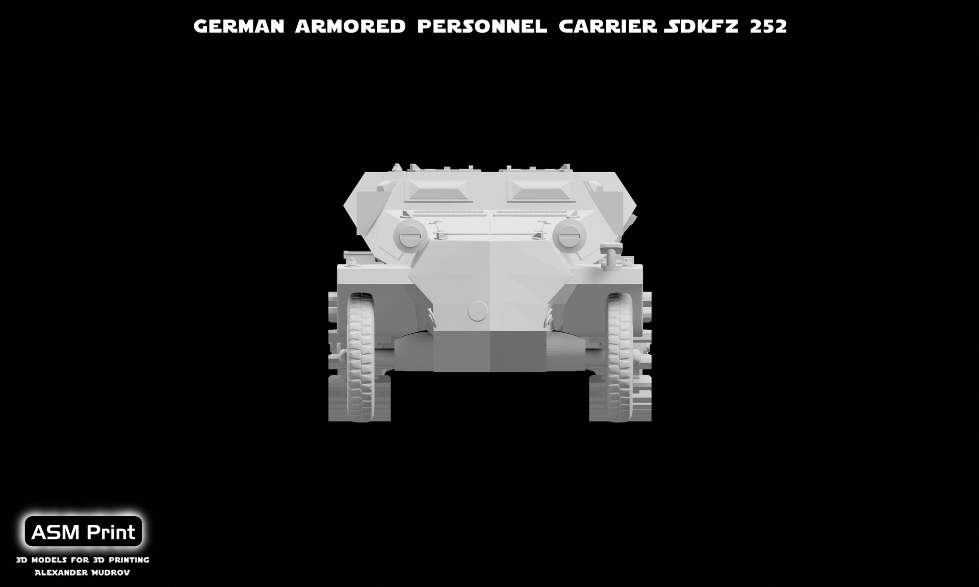 ASM Print - German armored personnel carrier SdKfz 252