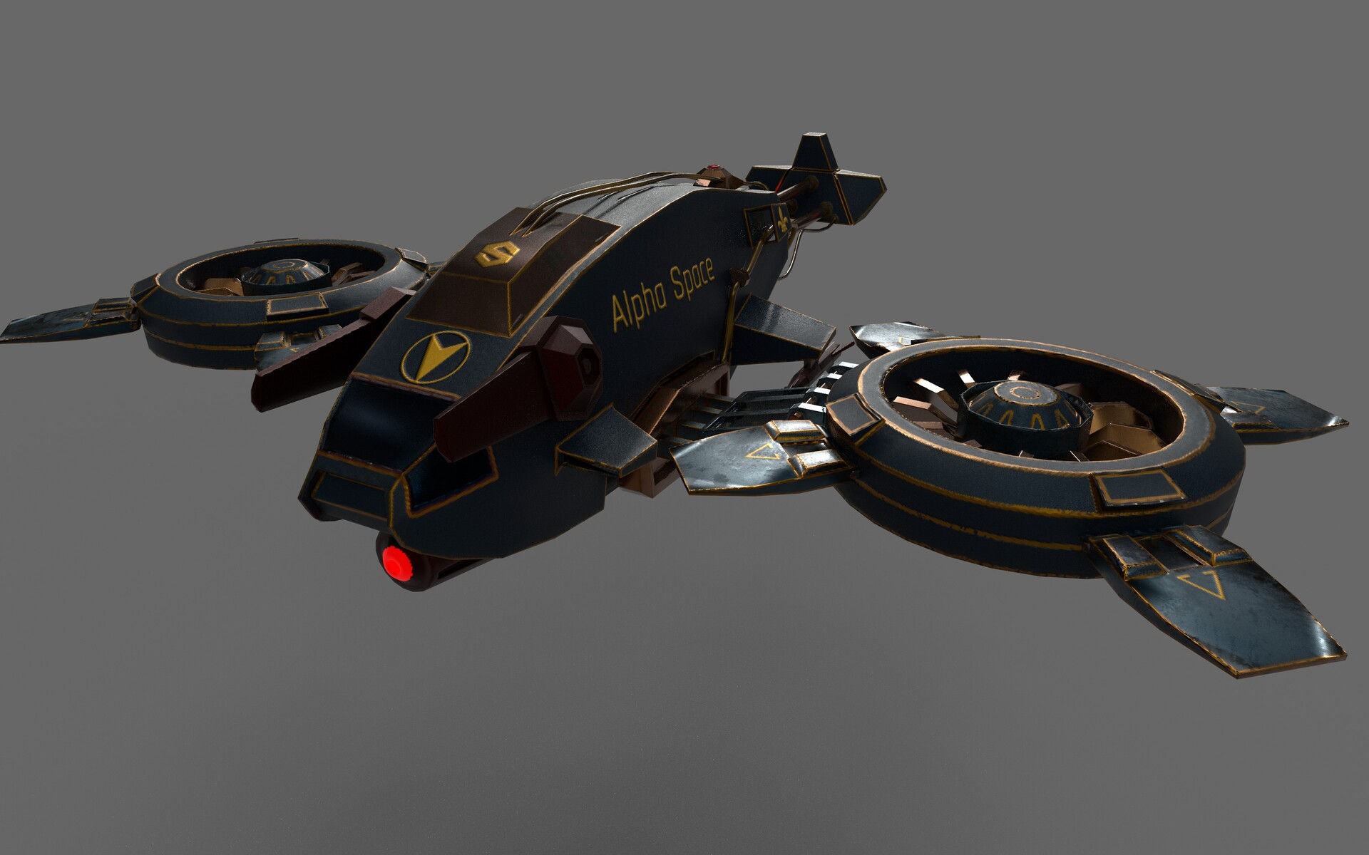 ArtStation - Alpha Space warship