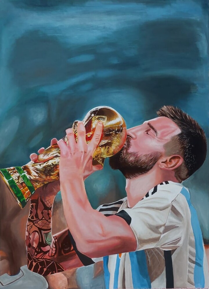 ArtStation - Messi with the World Cup