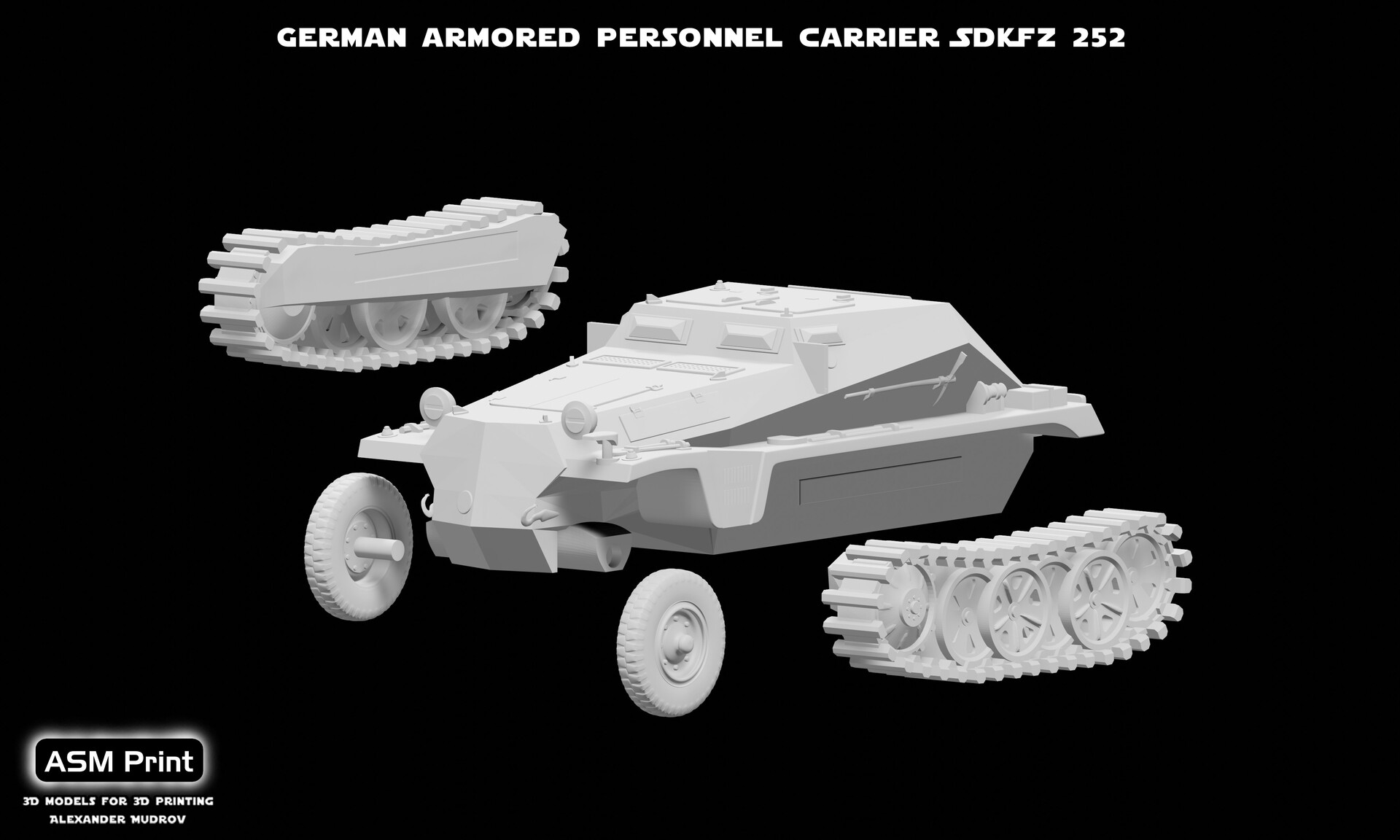ASM Print - German armored personnel carrier SdKfz 252