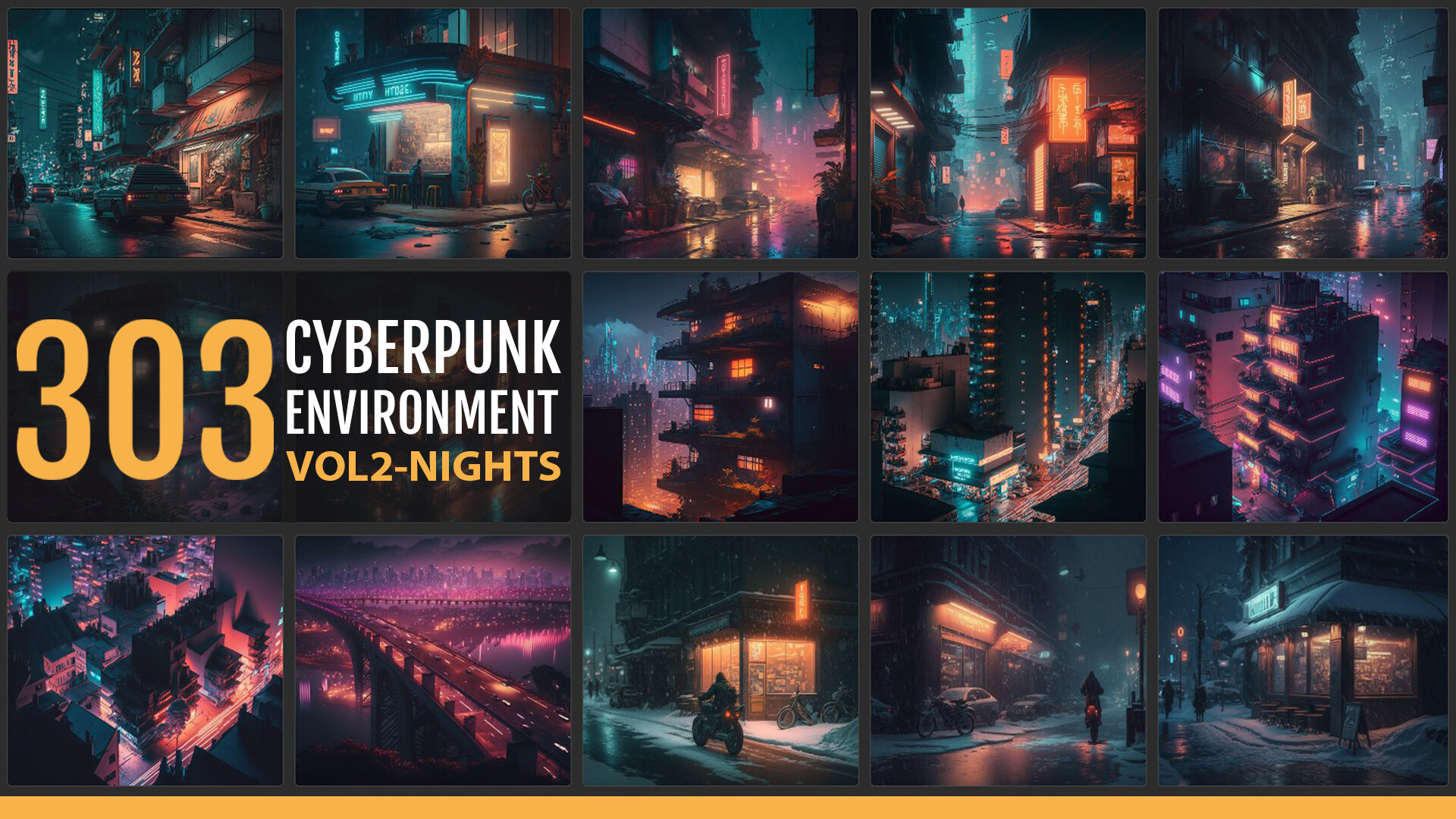 Artificial Dimension - 303 Cyberpunk Environments VOL2 [Nights]