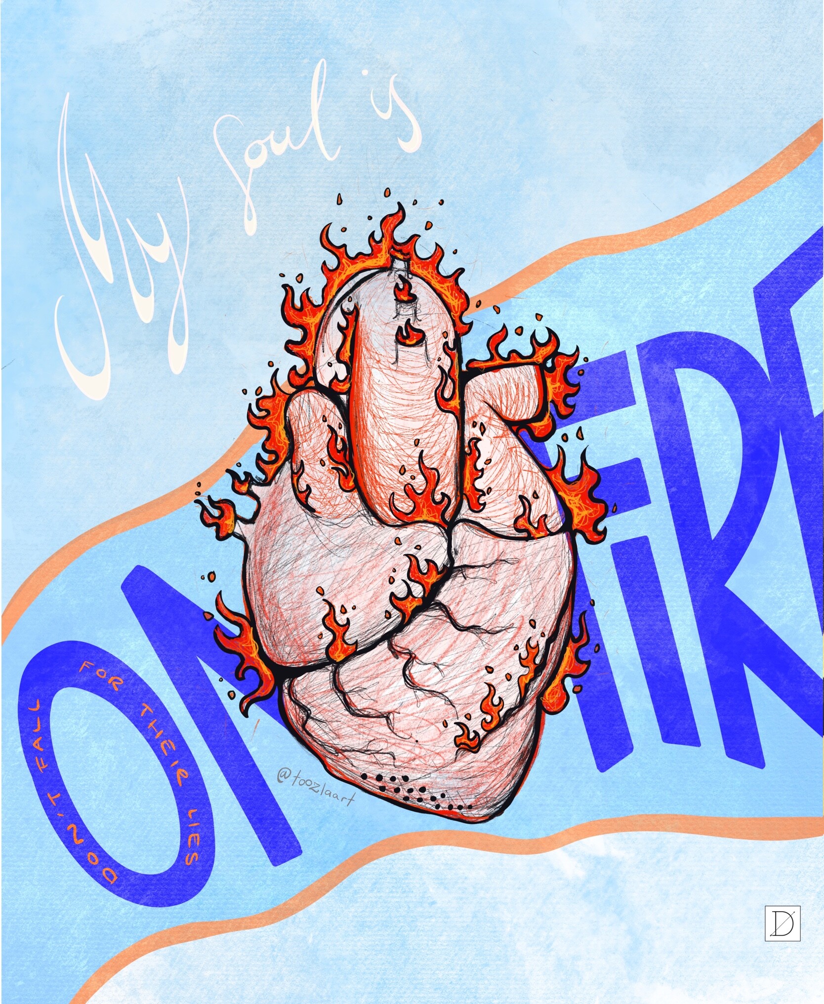 ArtStation - Heart on fire