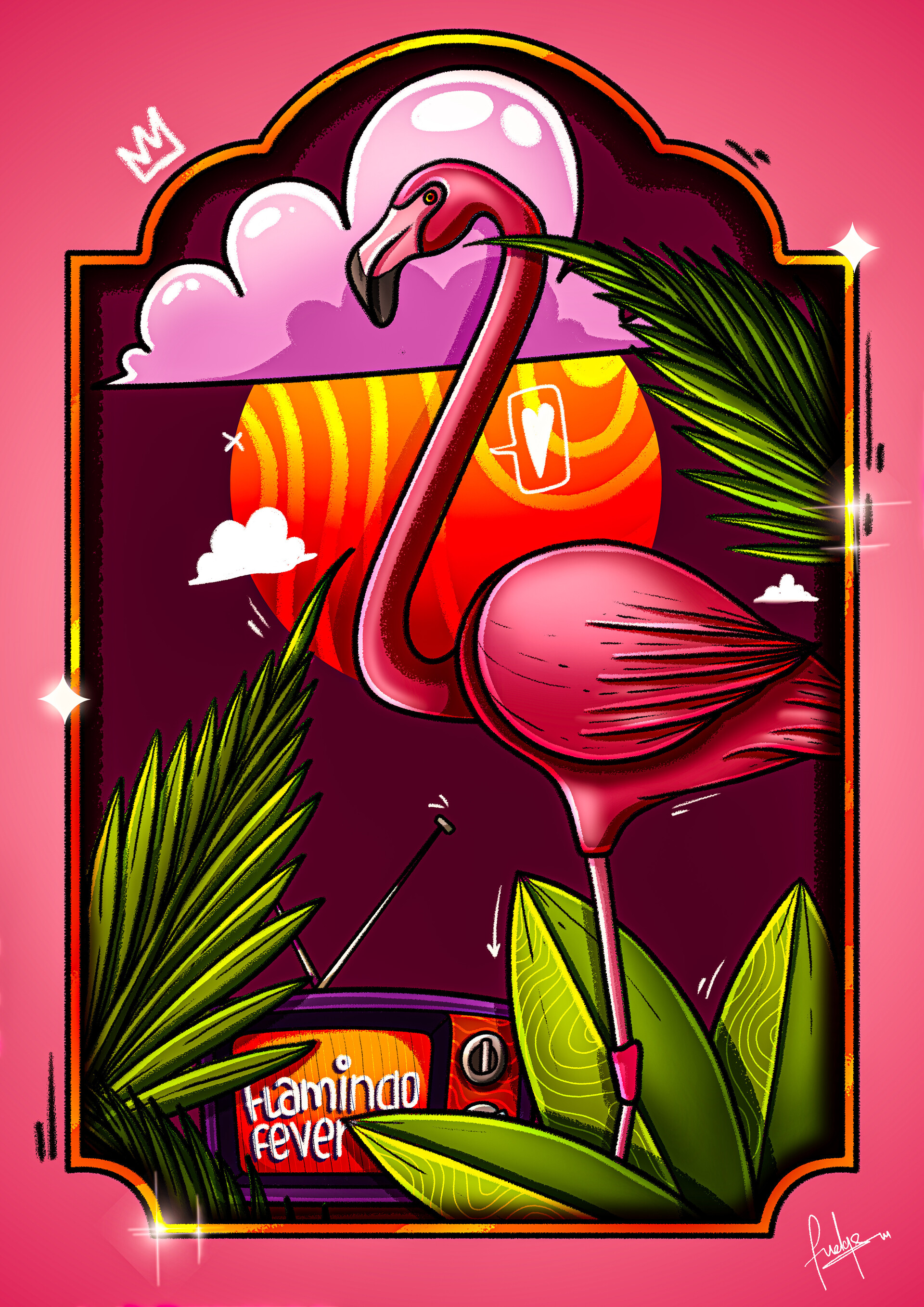 ArtStation - Flamingo Fever