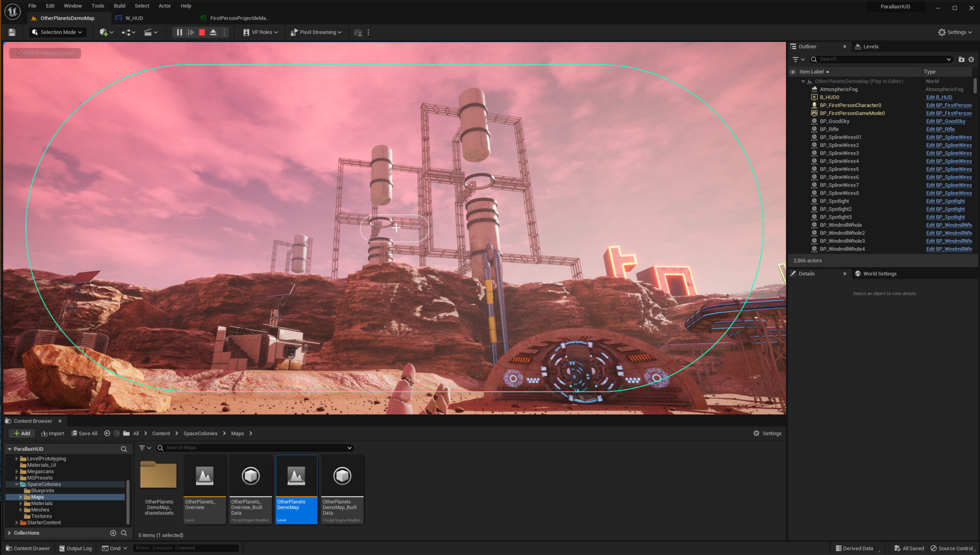 Cassia Design - Unreal Engine - Parallax HUD