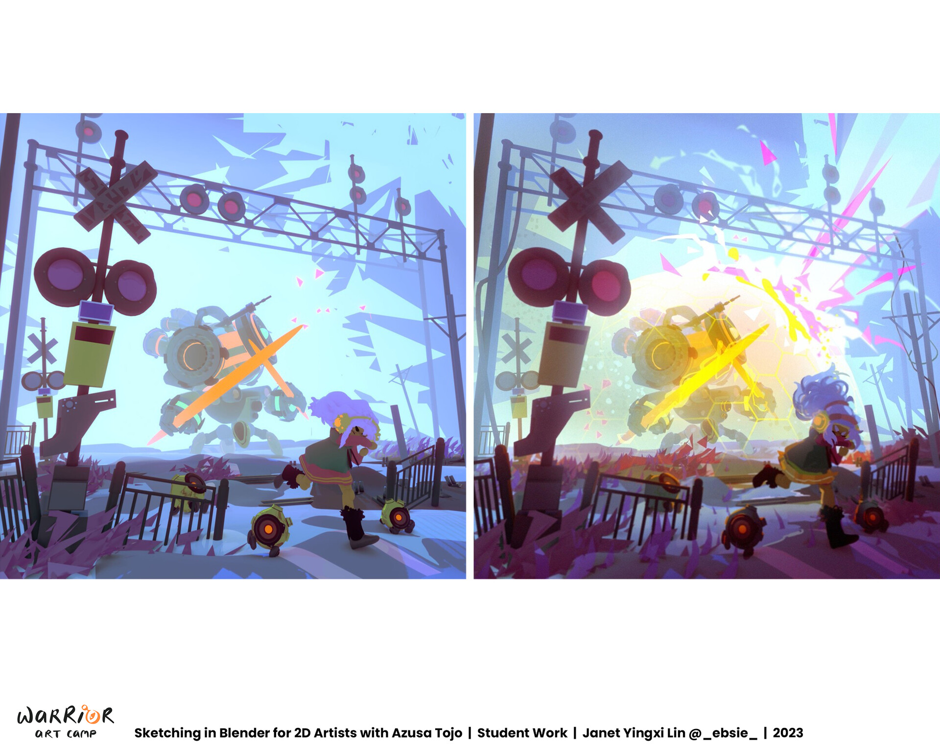 ArtStation - Janet Yingxi Lin | Sketching in Blender for 2D Artists ...