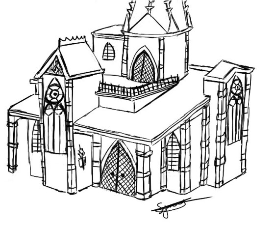 ArtStation - Dark Souls inspired church